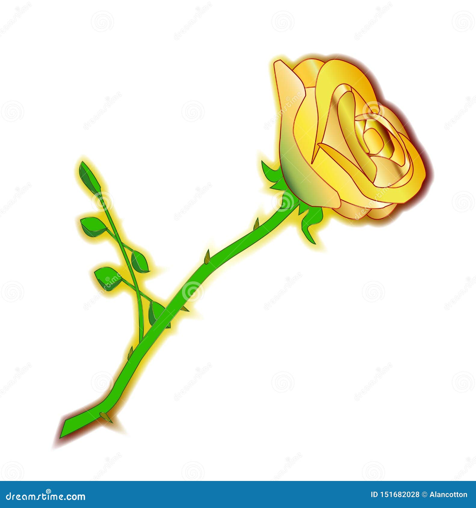 The Yellow Rose of Texas stock vector. Illustration of artwork - 151682028