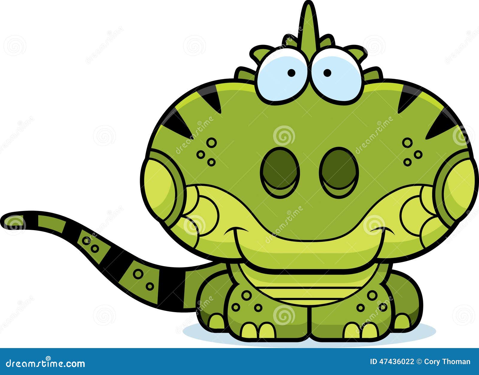 Cartoon Iguana Smiling stock vector. Illustration of reptile - 47436022