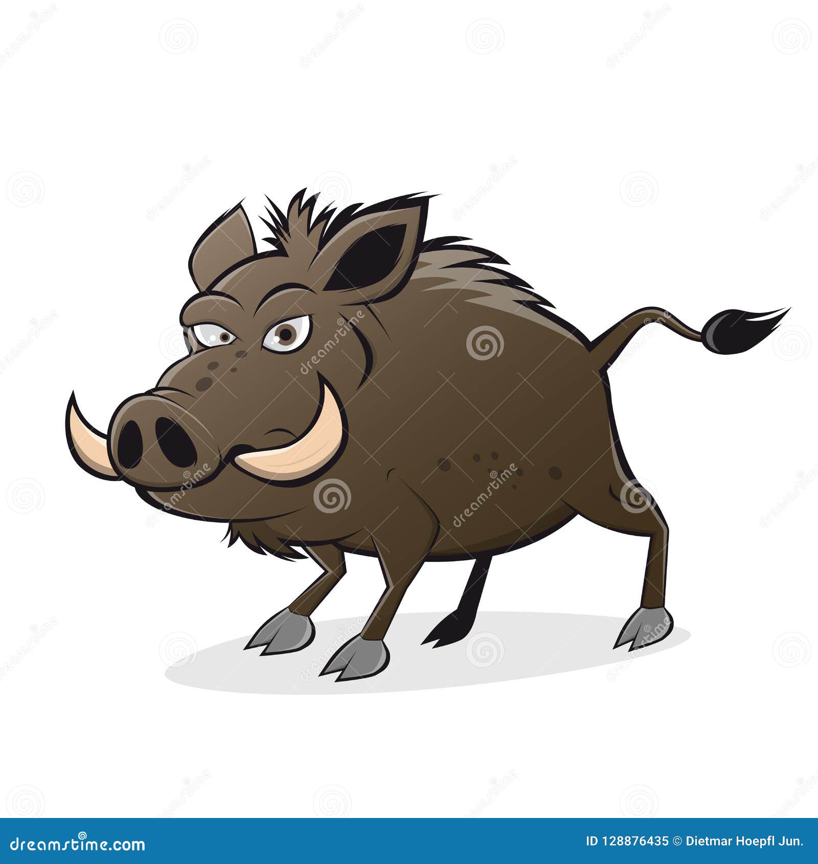 Angry Boar Cartoon