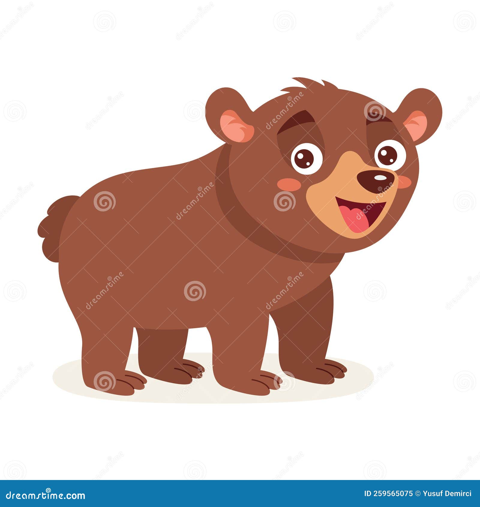 Cartoon Illustration of a Bear Stock Illustration - Illustration of ...