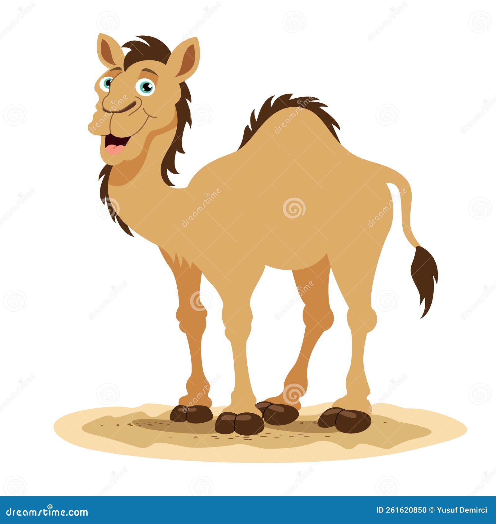 Cartoon Illustration of a Camel Stock Illustration - Illustration of ...