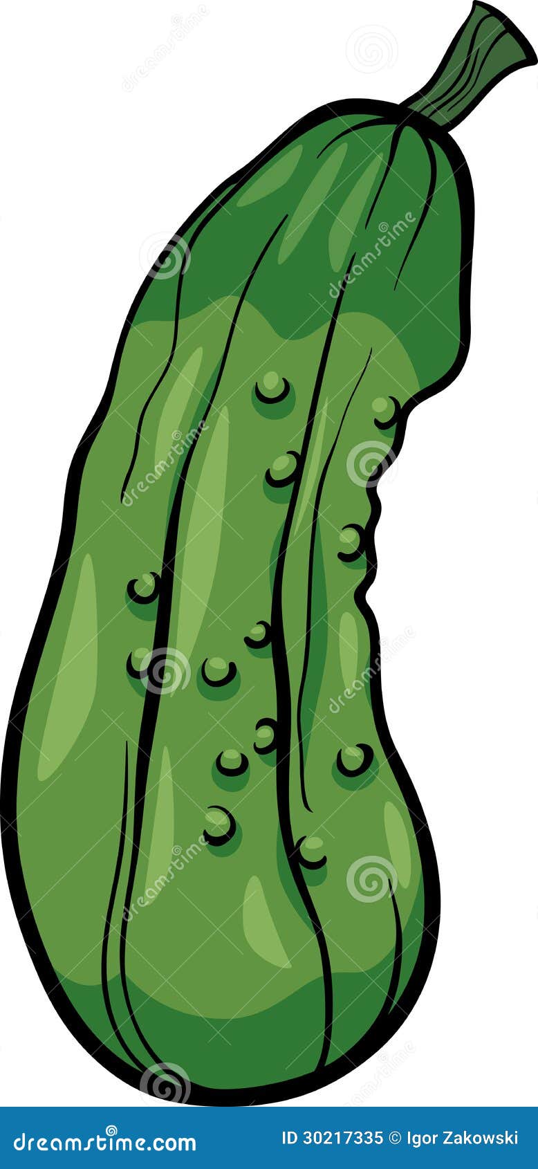 Cucumber Vegetable Cartoon Illustration Stock Vector - Illustration of ...