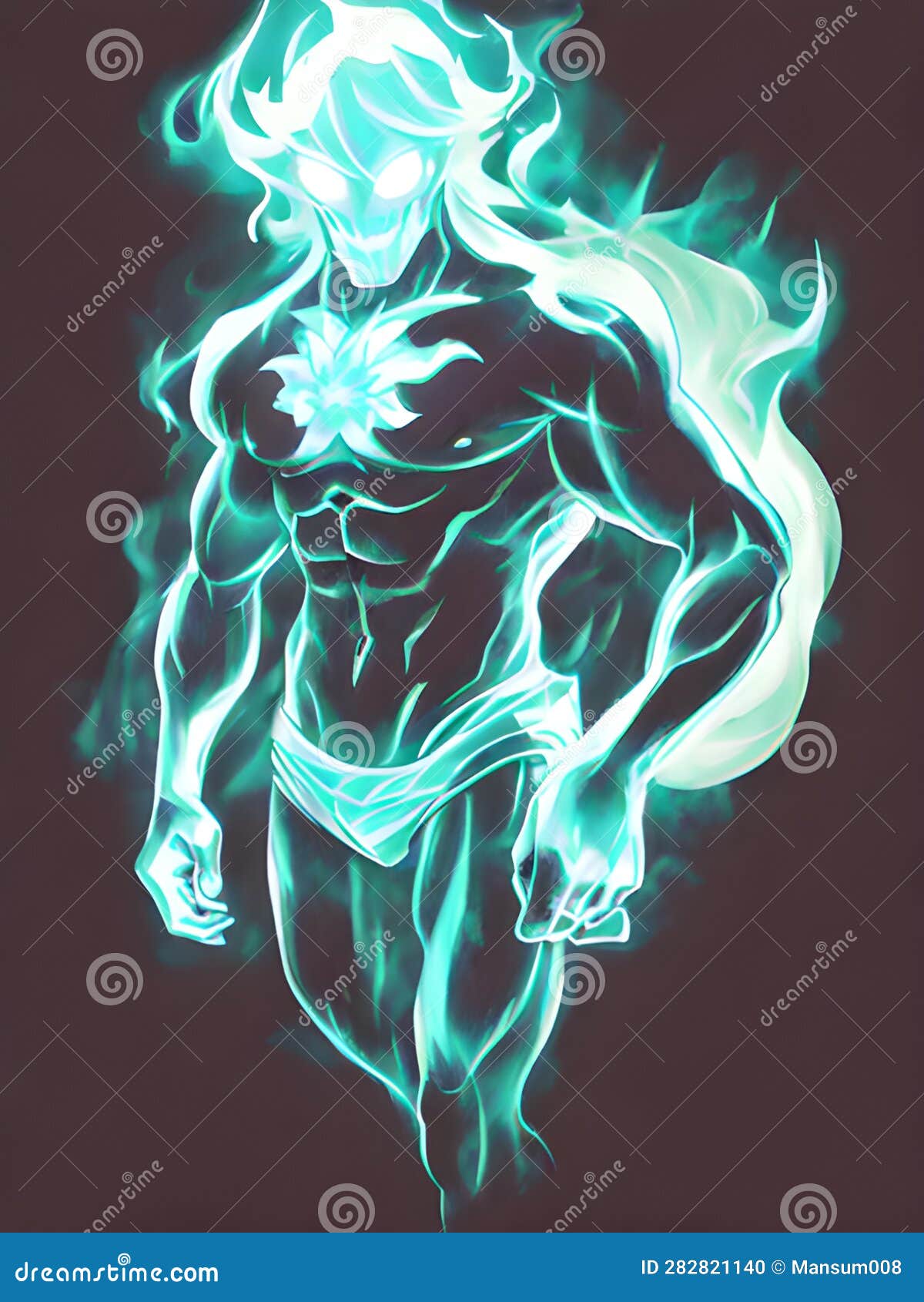 Cartoon Illustration of a Demon with a Dark Background, Ai Generated ...