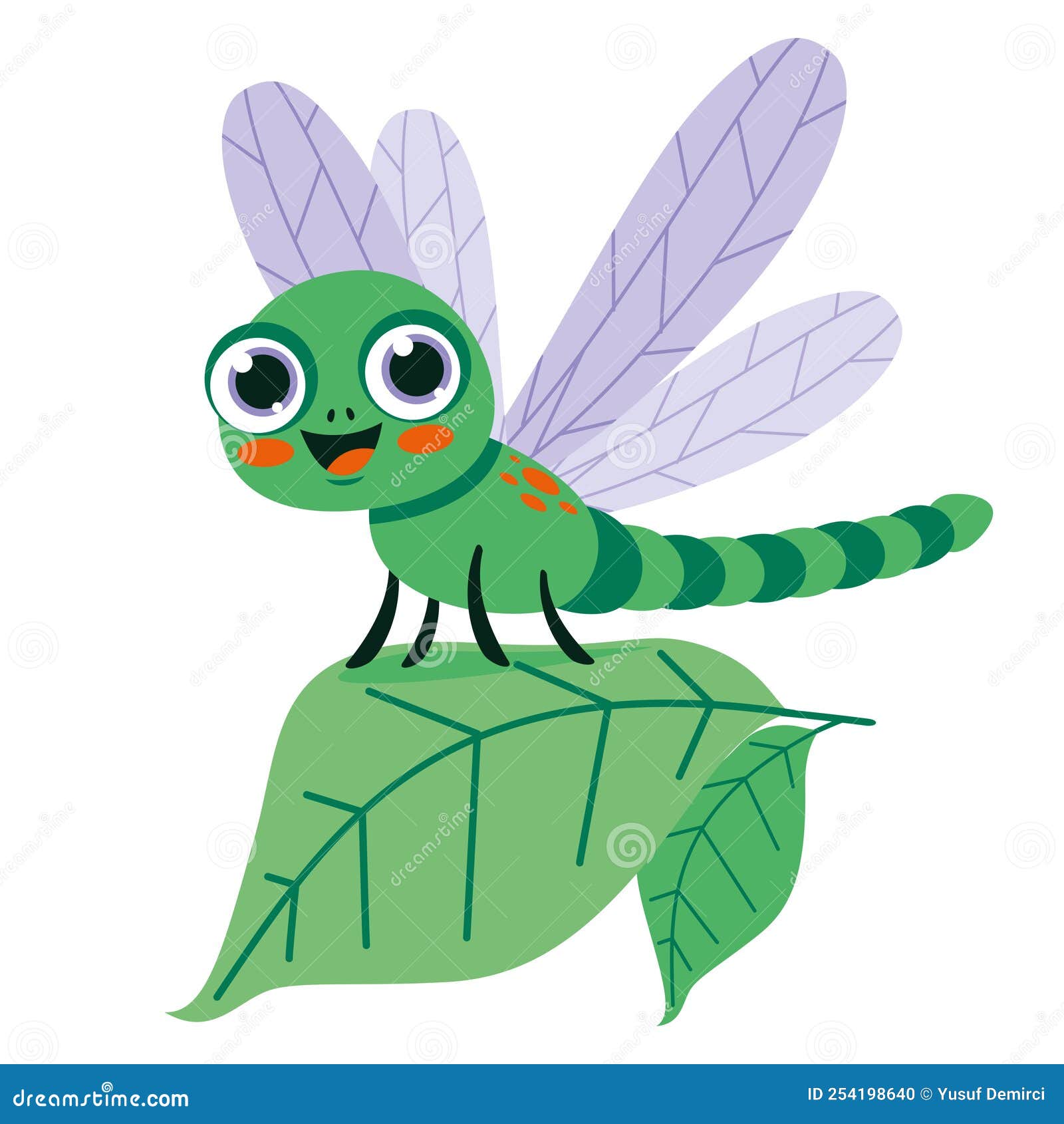 Cartoon Illustration of a Dragonfly Stock Illustration - Illustration ...