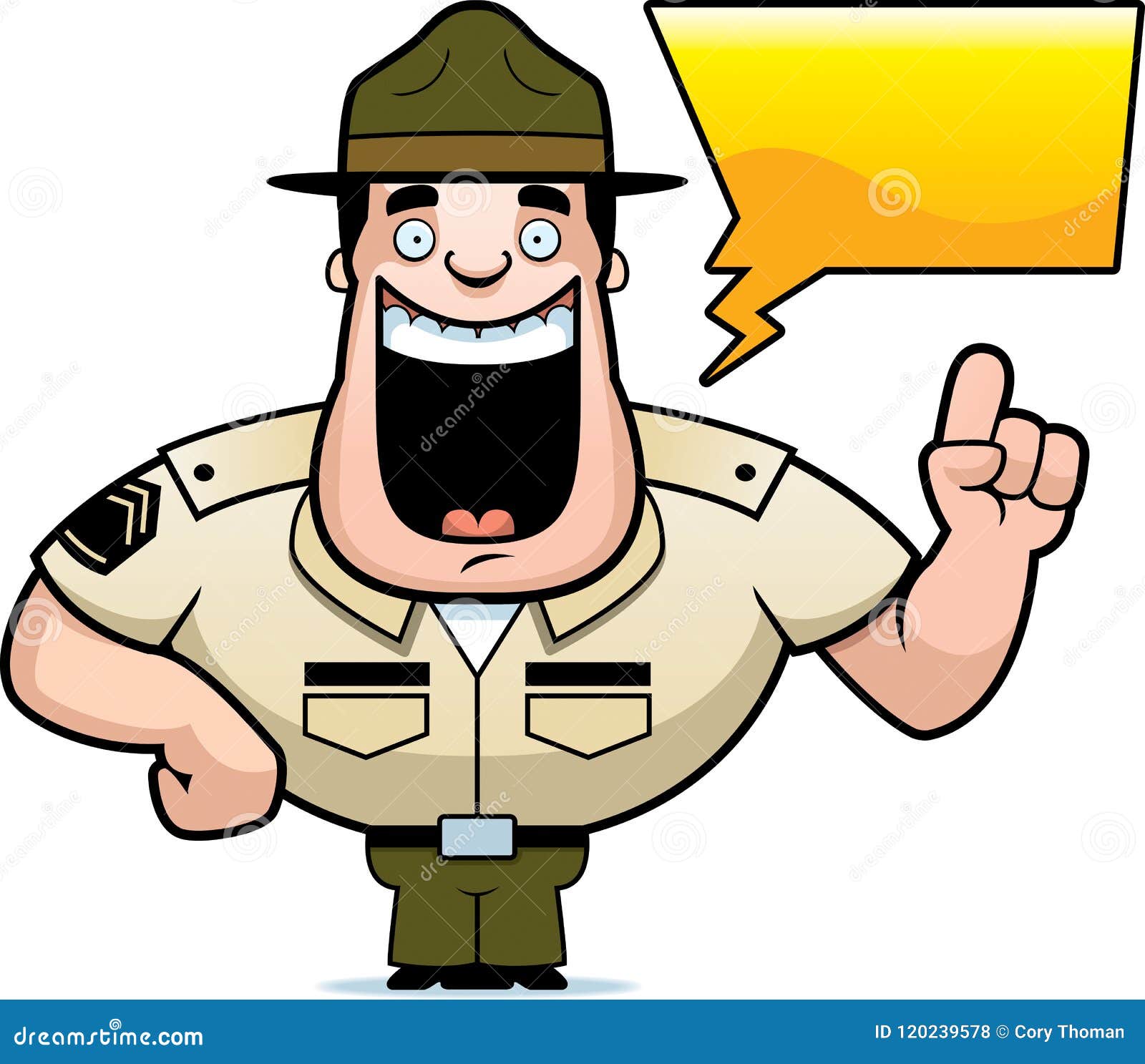 Cartoon Drill Sergeant Talking Stock Vector - Illustration of talking ... Cartoon Drill Sergeant Talking Stock Vector - Illustration of talking ...