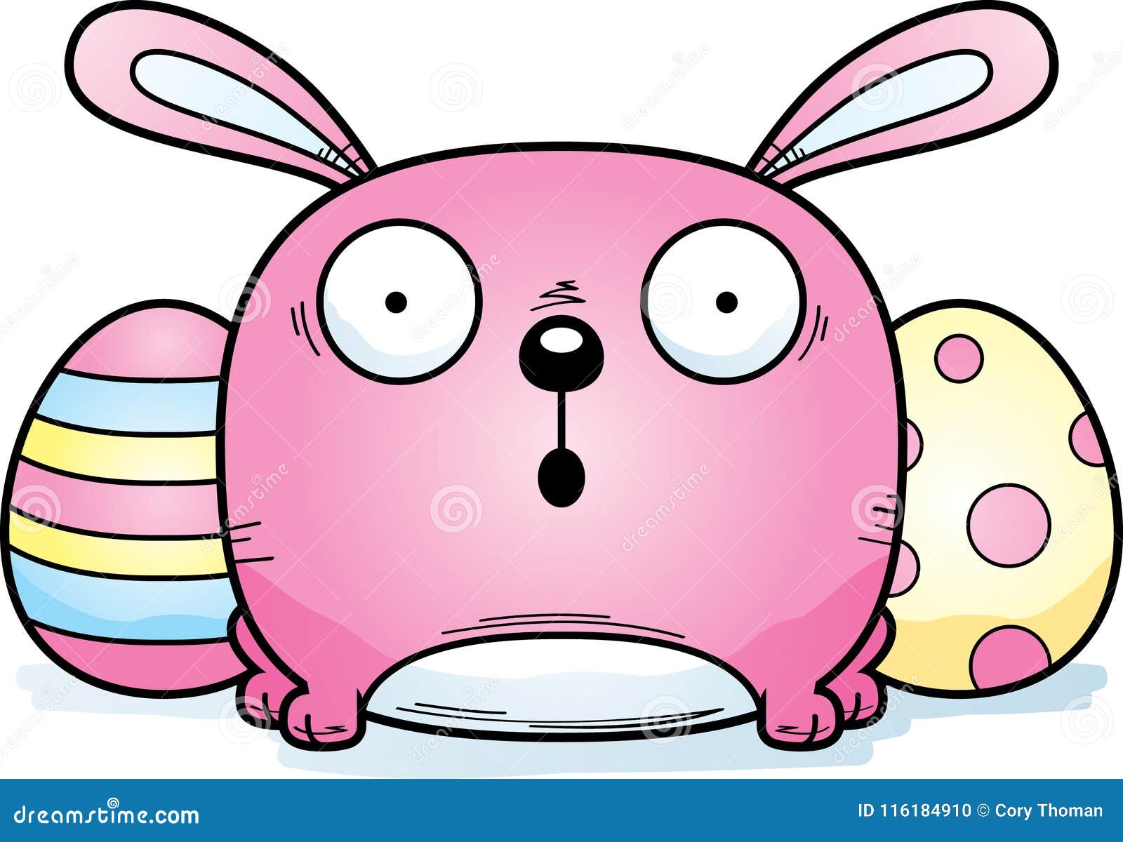 Surprised Cartoon Easter Bunny Stock Vector - Illustration of surprised ...