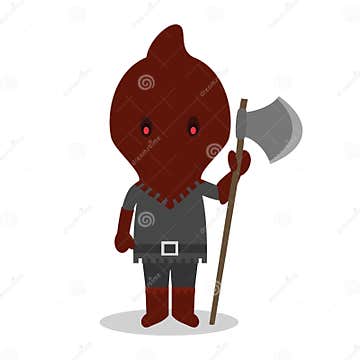 Cartoon Illustration of a Executioner Stock Vector - Illustration of ...