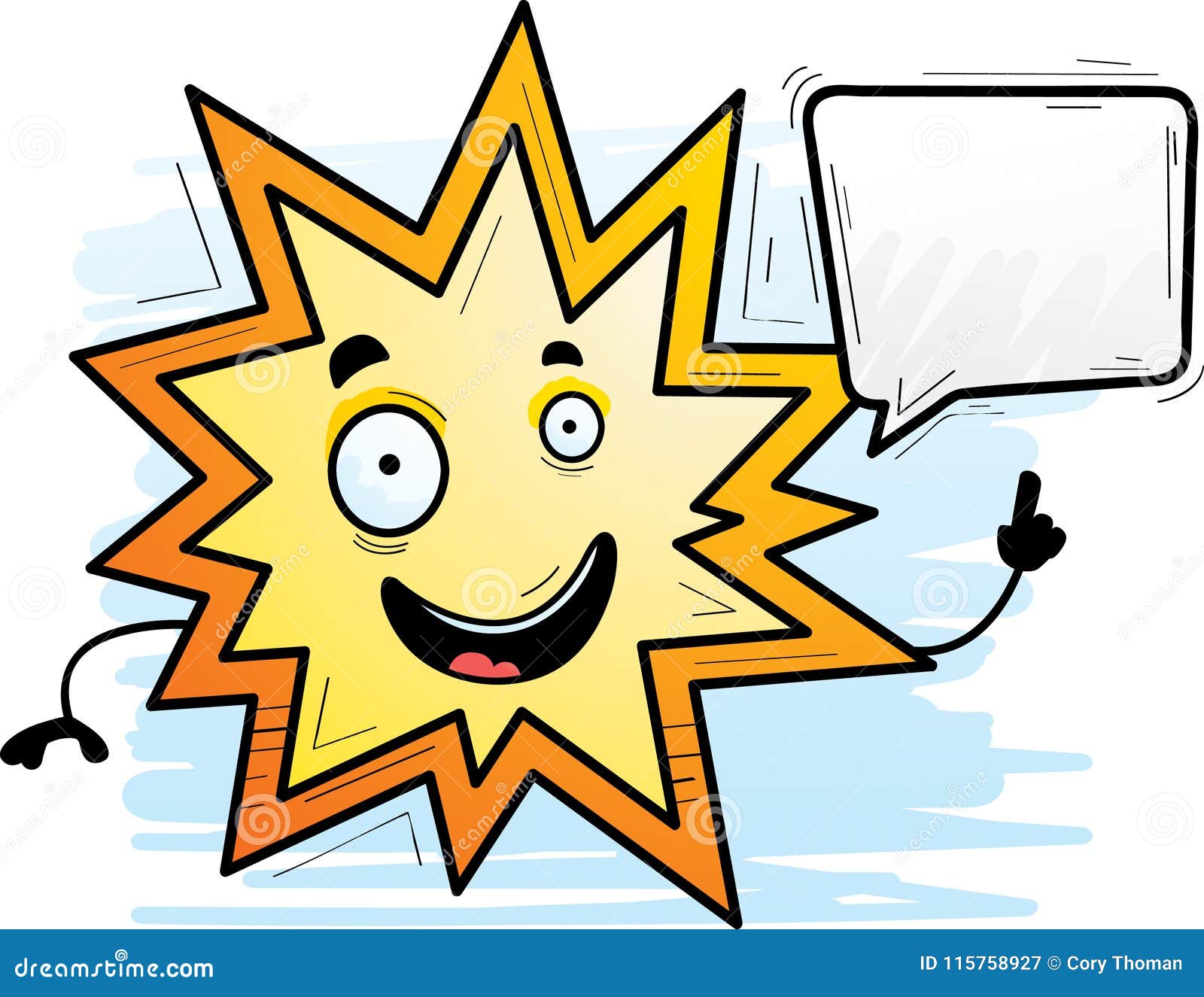 Cartoon Explosion Talking stock vector. Illustration of energy - 115758927