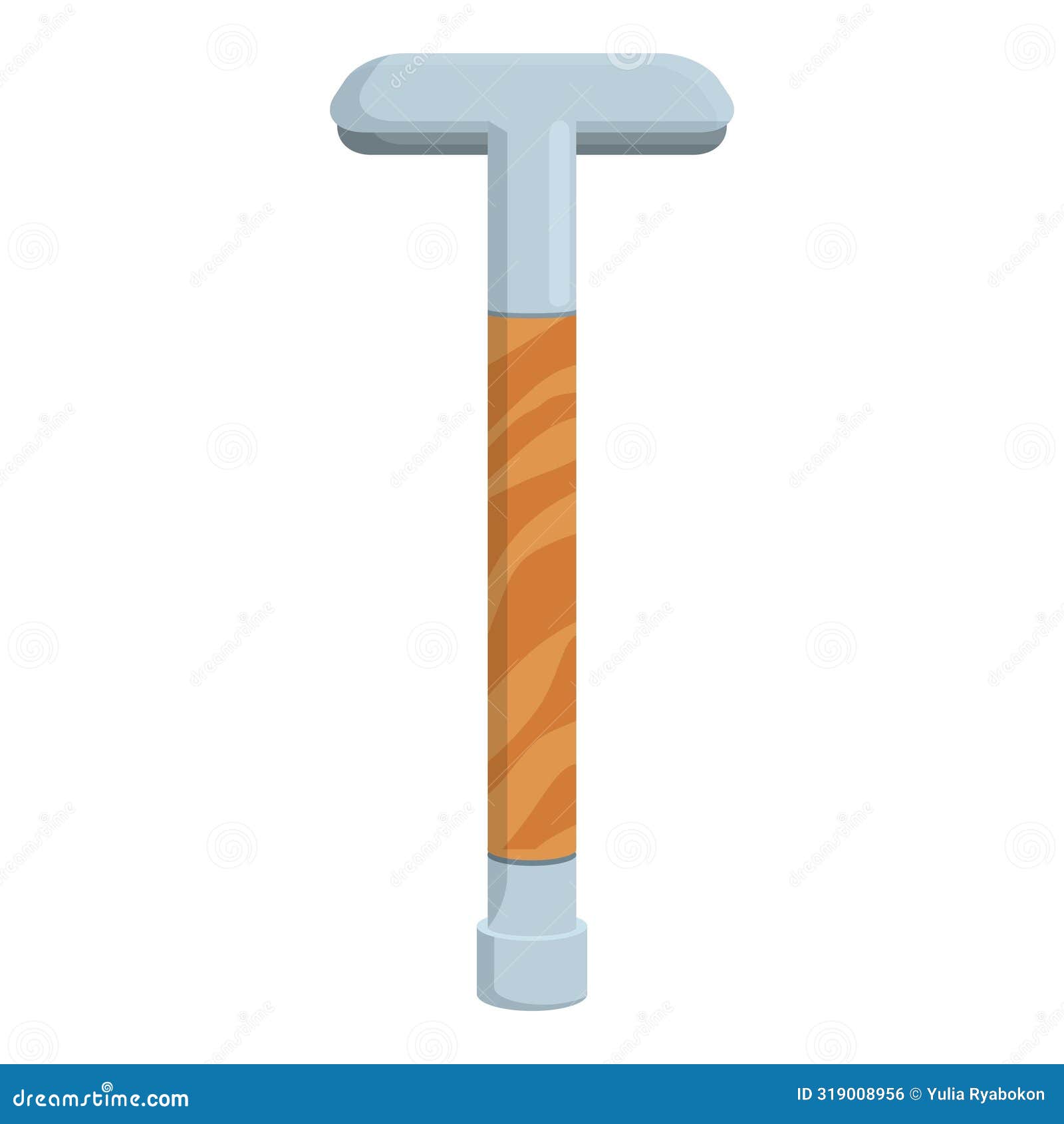 Cartoon Illustration of a Handheld Tsquare Tool Stock Vector ...