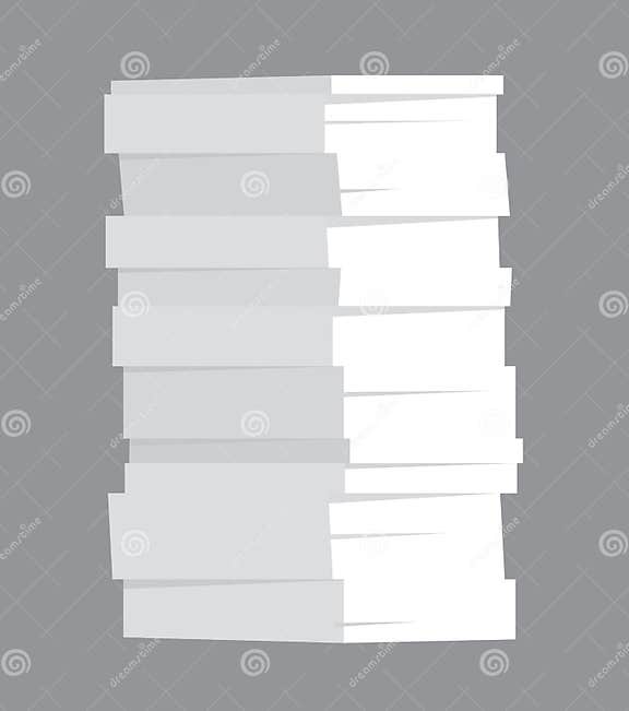 Huge stack of paper stock vector. Illustration of documents - 137662300