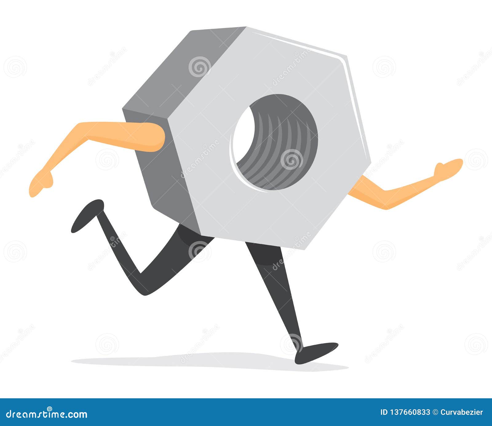 Nut running fast stock vector. Illustration of running - 137660833