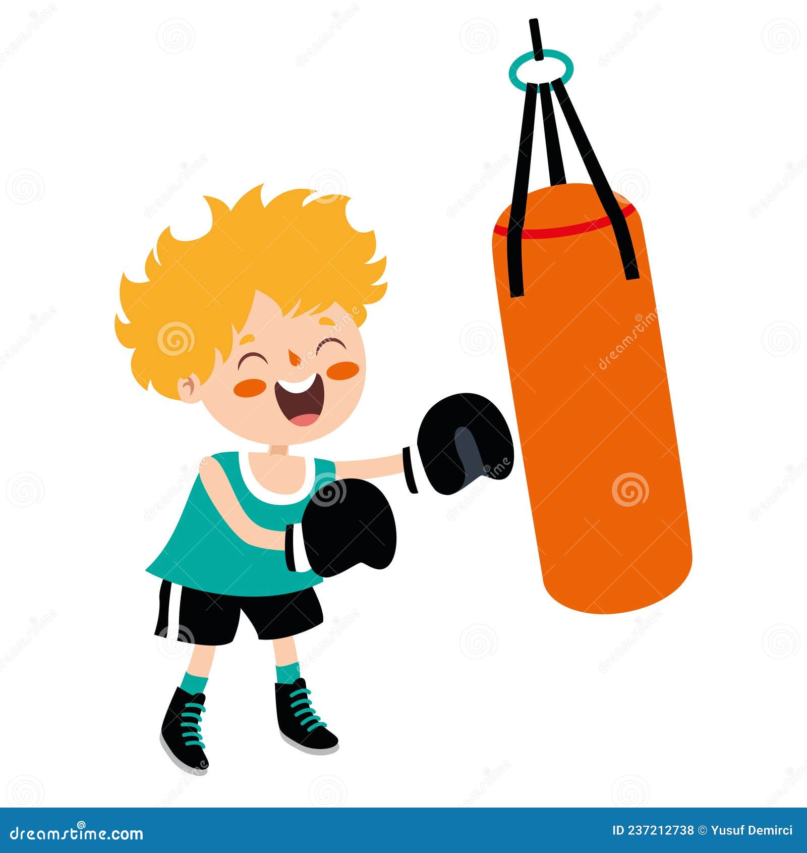 Cartoon Illustration of a Kid Boxing Stock Vector - Illustration of ... Cartoon Illustration of a Kid Boxing Stock Vector - Illustration of ...