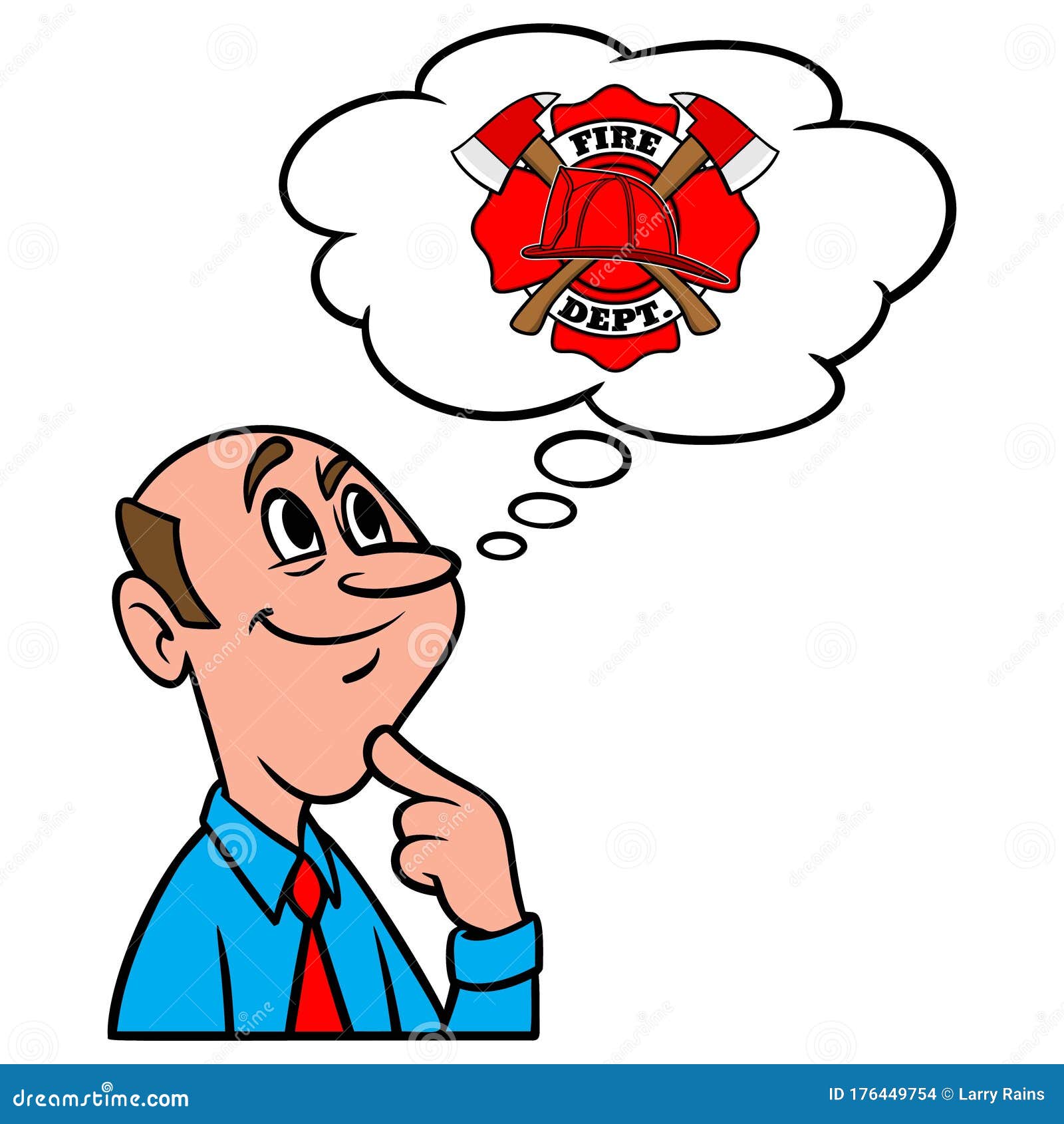 Thinking about Firefighting Stock Vector - Illustration of ideas ...