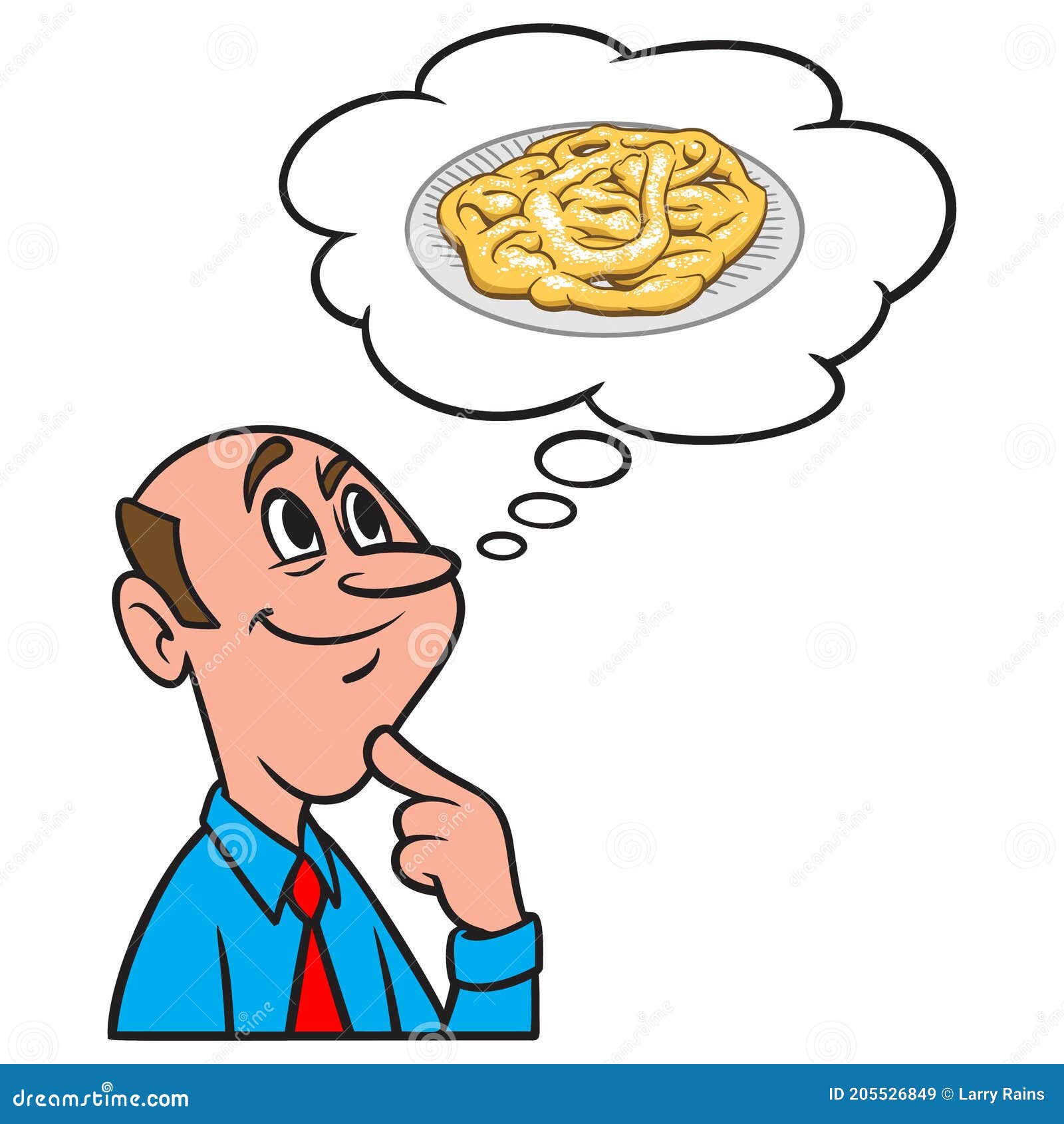 Funnel Cake Vector Illustration | CartoonDealer.com #55196202