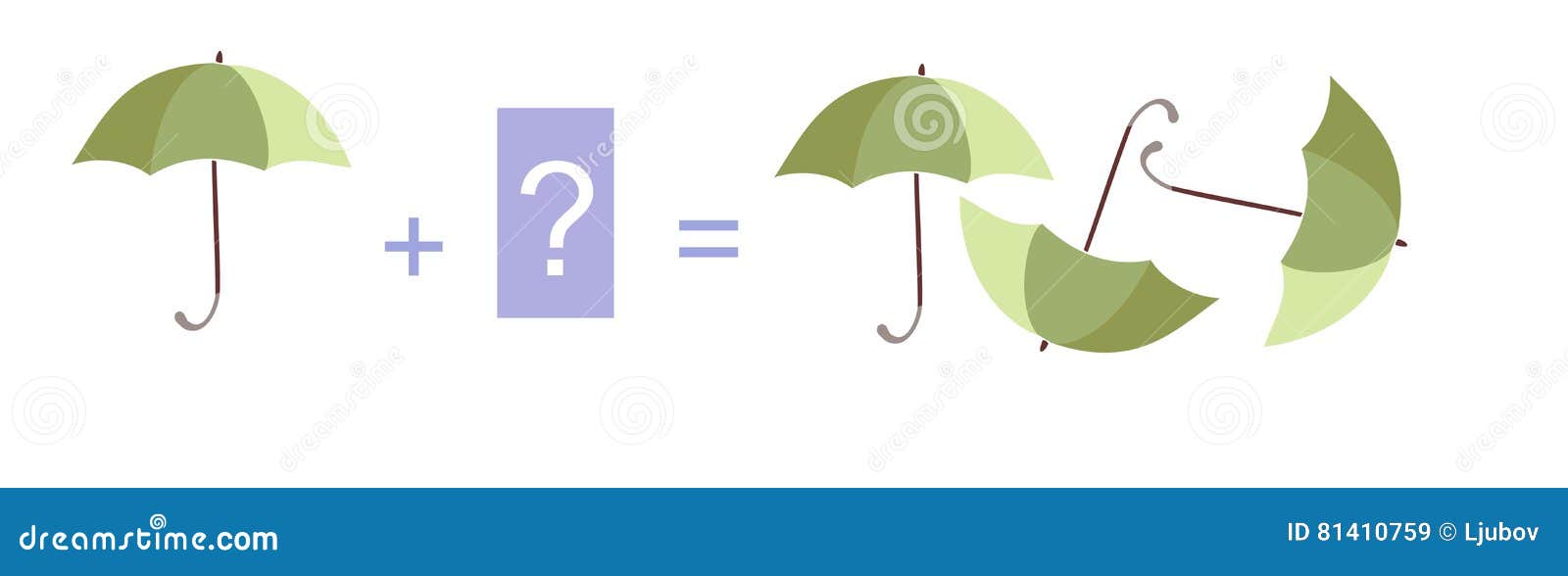 Cartoon Illustration of Mathematical Addition. Stock Vector ...