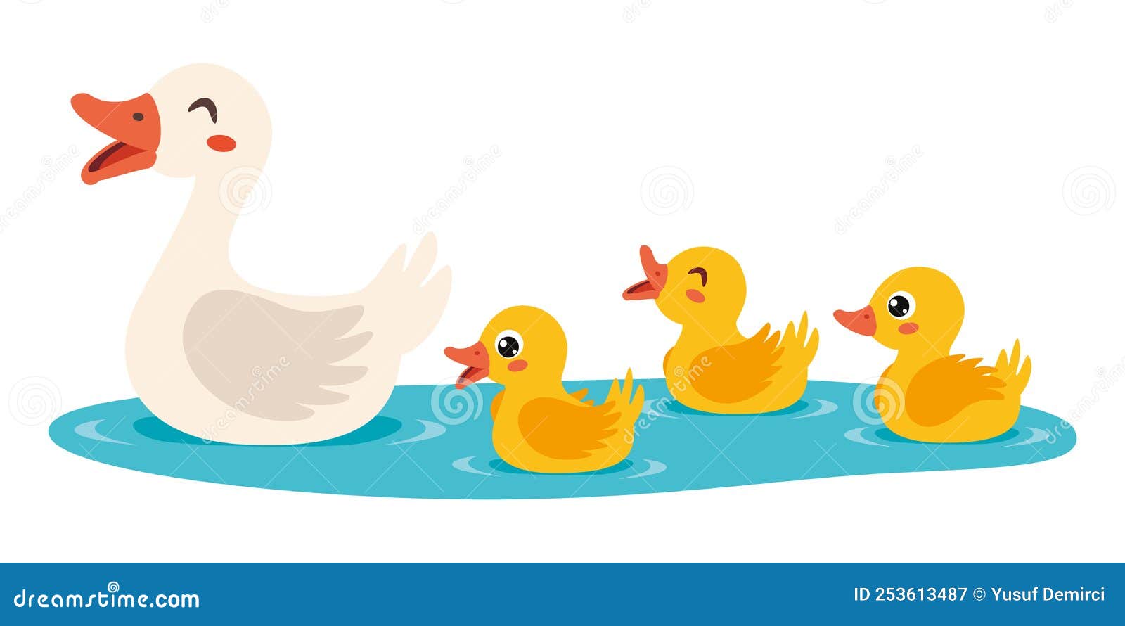 Cartoon Illustration Of Mother And Baby Gooses Royalty-Free Stock Photo ... Cartoon Illustration Of Mother And Baby Gooses Royalty-Free Stock Photo ...