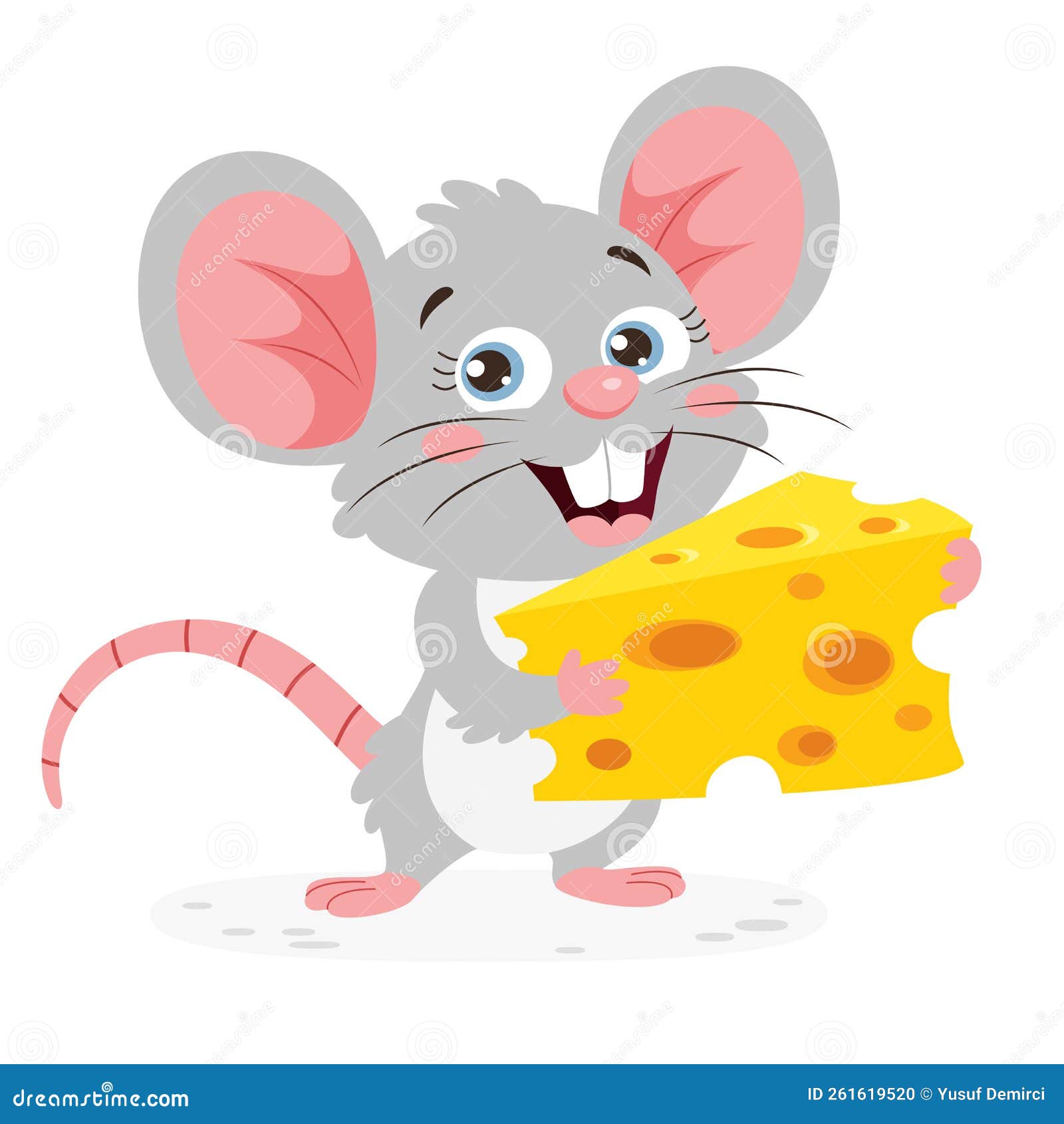 Cartoon Illustration of a Mouse Stock Illustration - Illustration of ...