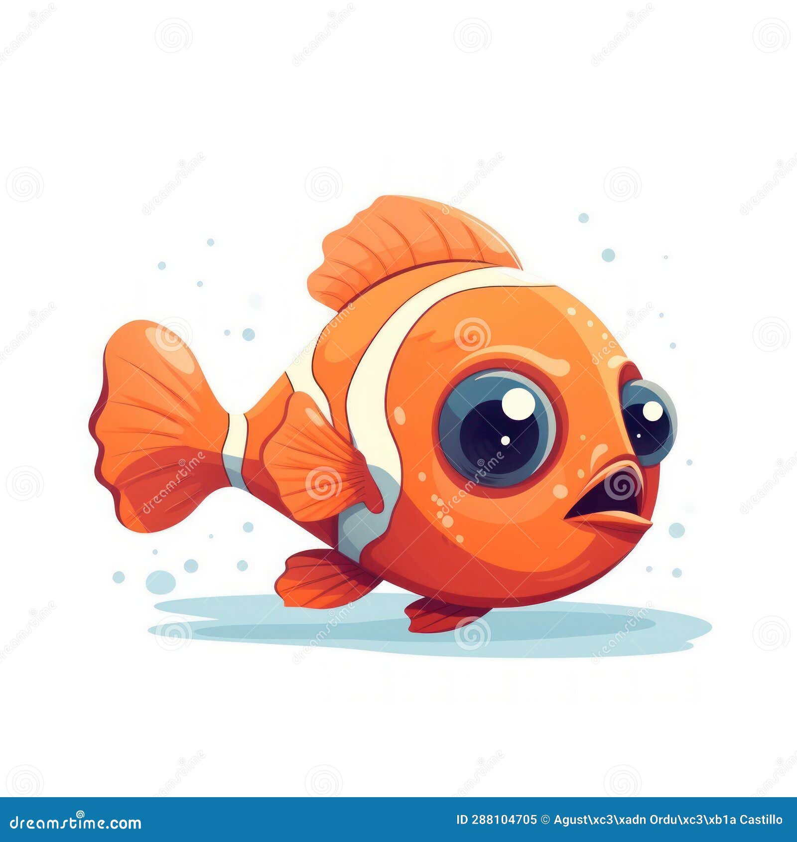 A Cartoon Illustration of a Nemo Fish. Generative AI. Stock ...
