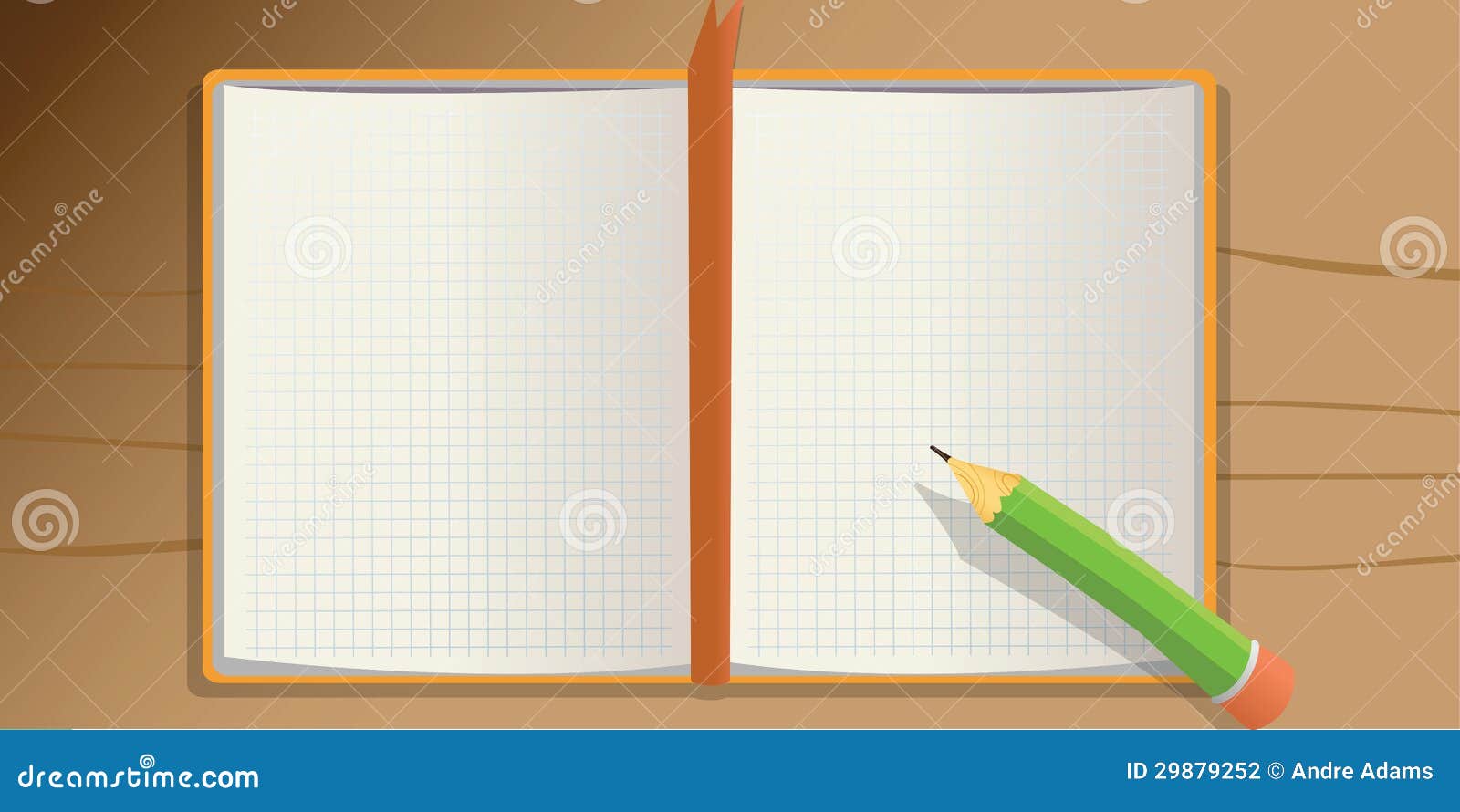 Notebook pencil stock vector. Illustration of cartoon - 29879252