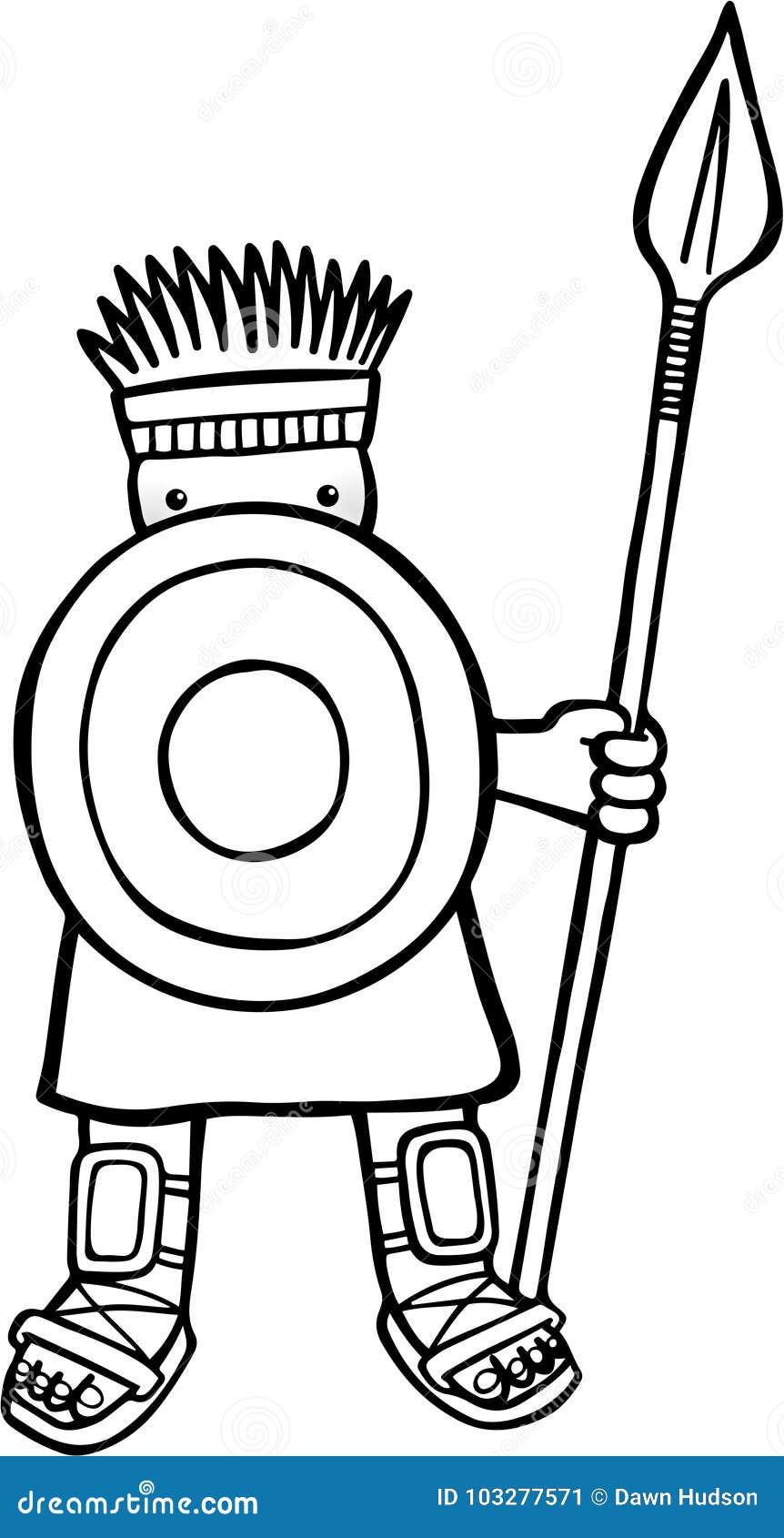 Philistine Soldier stock illustration. Illustration of philistine ...