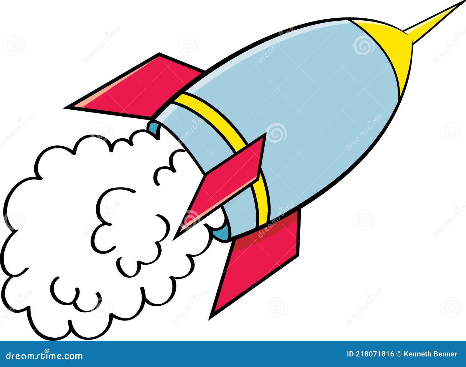 Kid Blasting Through Outer Space Cartoon Vector | CartoonDealer.com ...