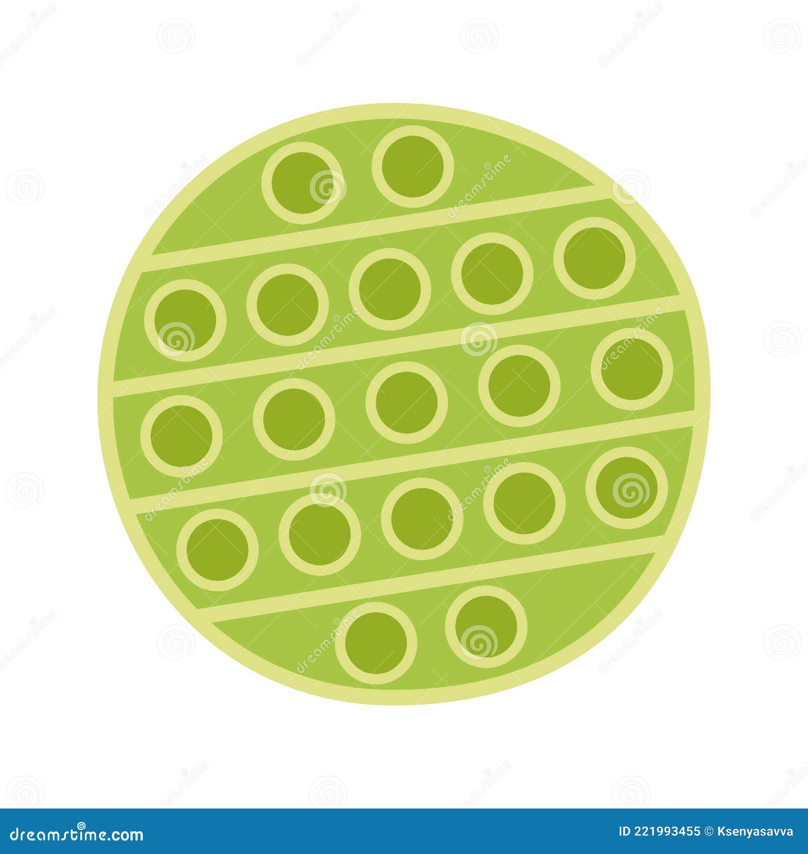 Cartoon Illustration, Round Antistress Toy Pop it Stock Vector ...