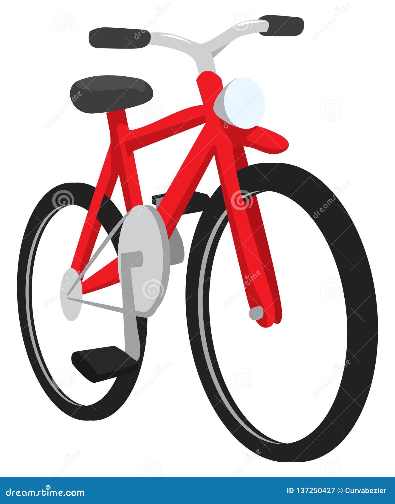 Red bicycle icon stock vector. Illustration of vehicle - 137250427