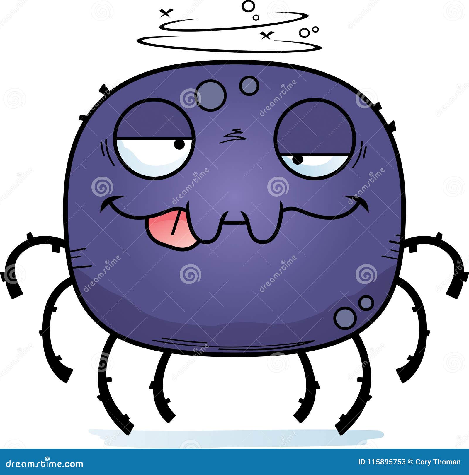 Drunk Little Spider stock vector. Illustration of graphic - 115895753