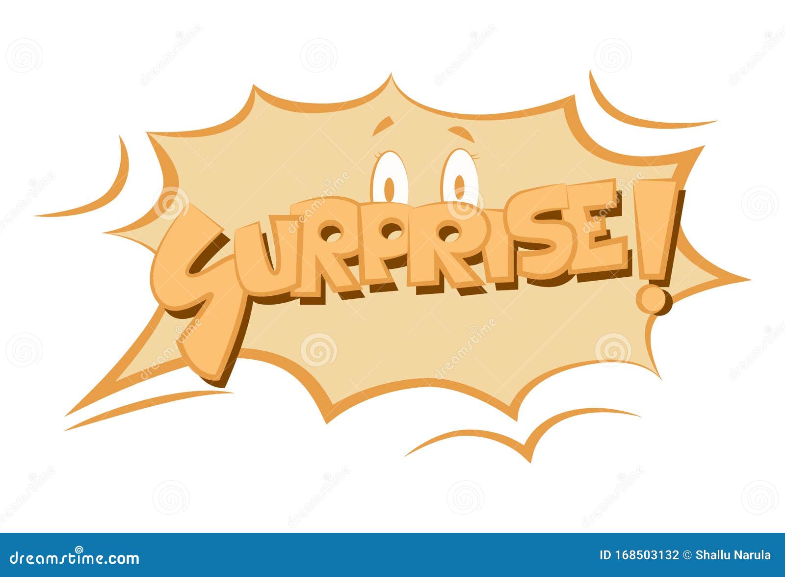 Cartoon Illustration of Surprise Text Stock Vector - Illustration of ...