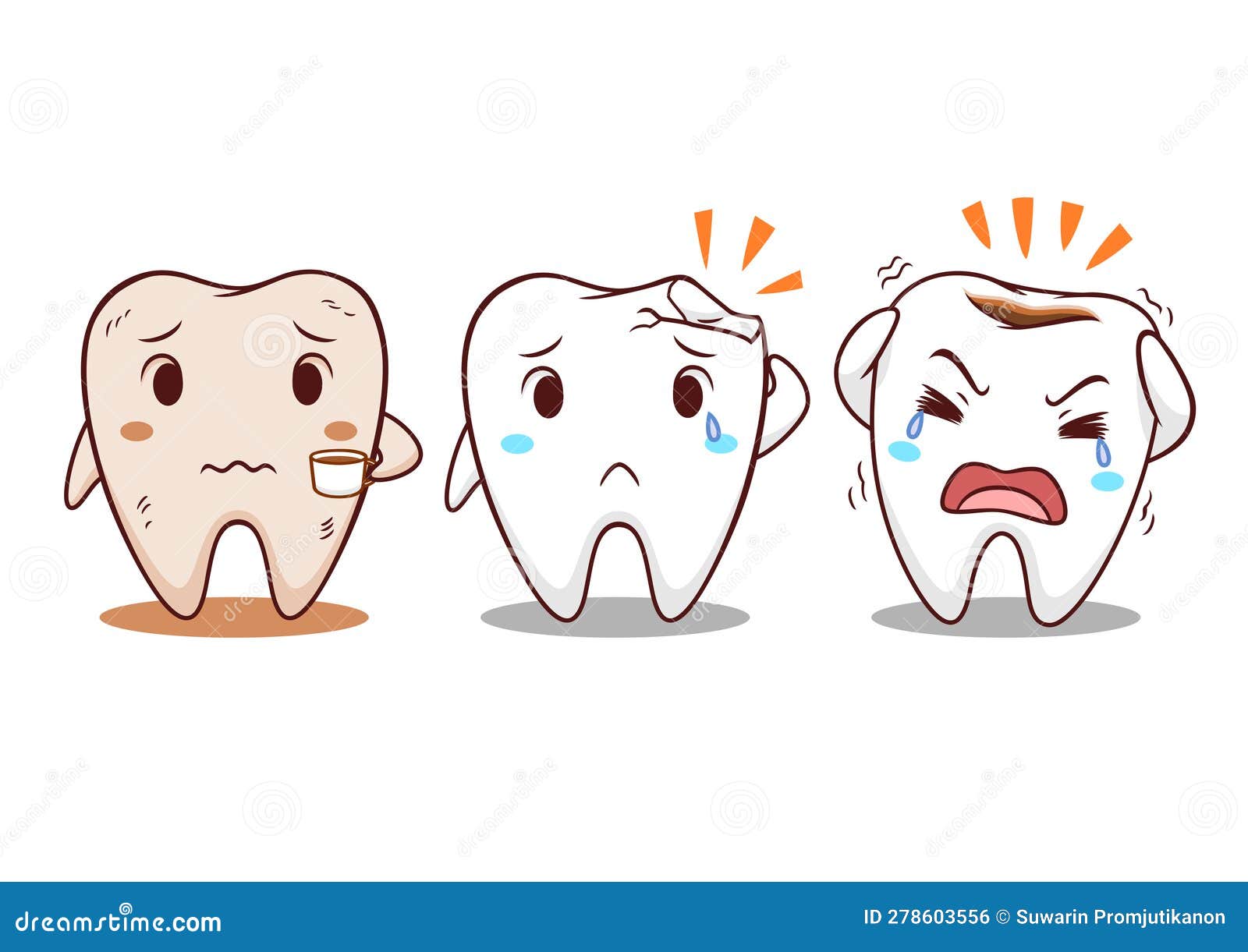 Teeth Problems. Tooth Decay, Dental Diseases, Infection Caries And ...