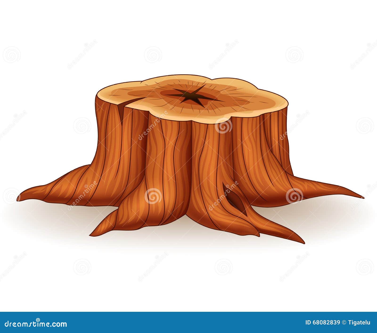 Tree Stump Pattern, Cartoon Style | CartoonDealer.com #83371521