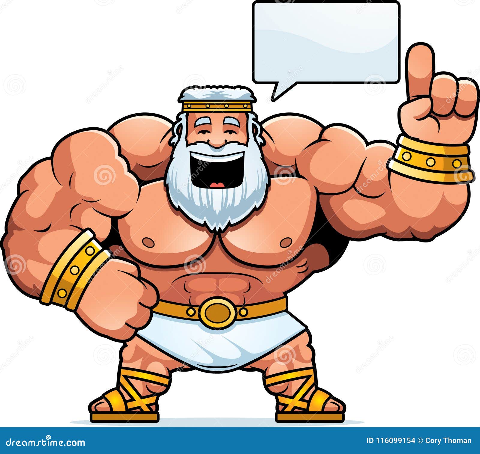Cartoon Zeus Talking stock vector. Illustration of person - 116099154