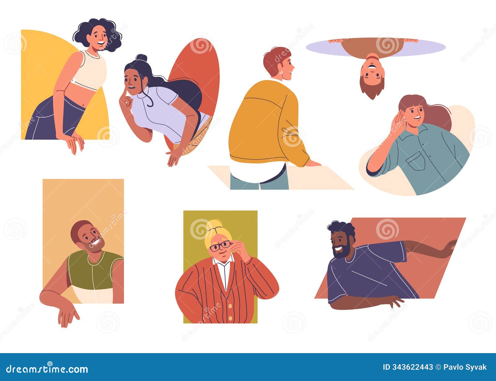 Introspective Cartoon Character Sitting Peacefully Royalty-Free ...