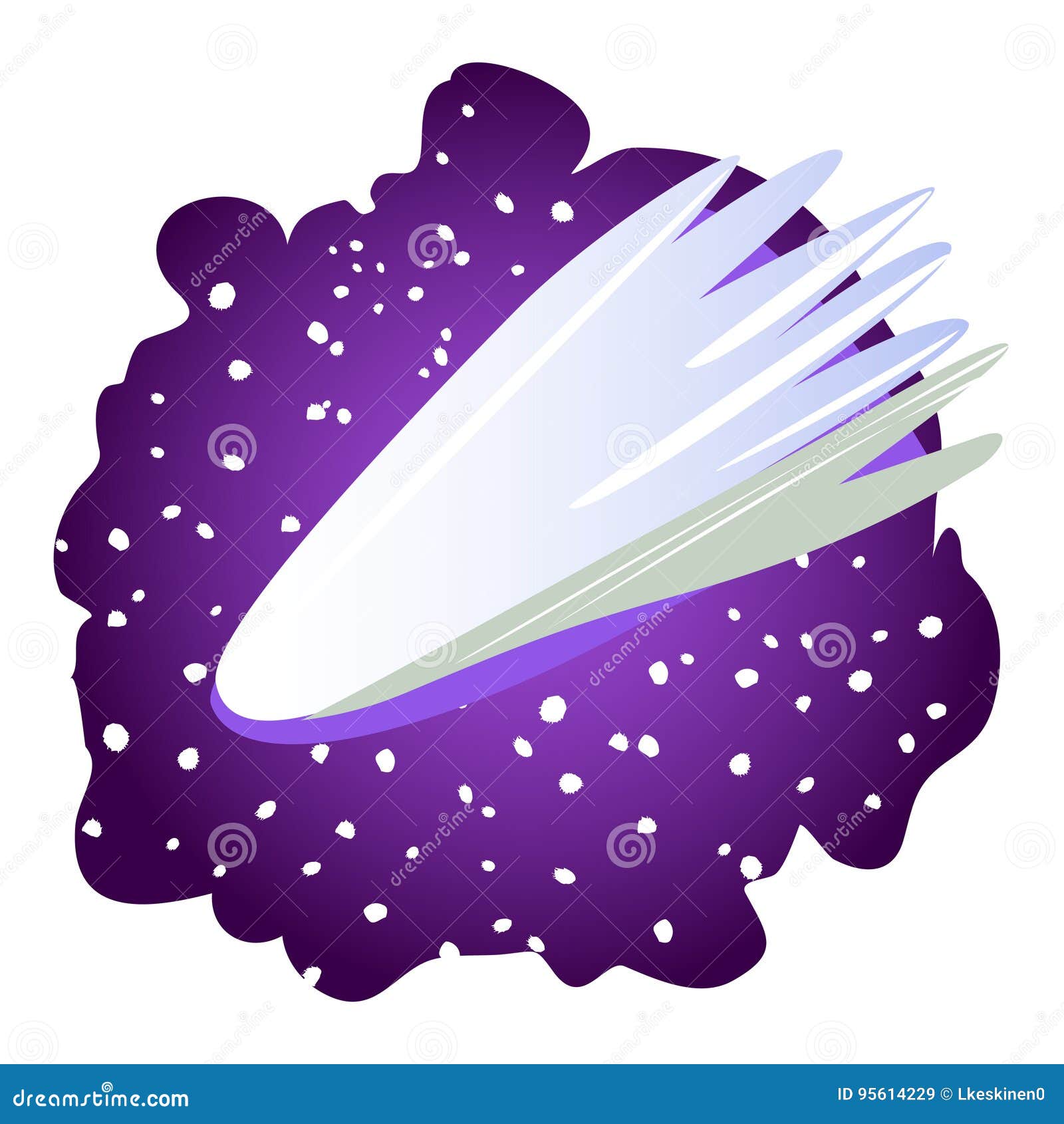 Cartoon image of Comet stock vector. Illustration of atmosphere - 95614229
