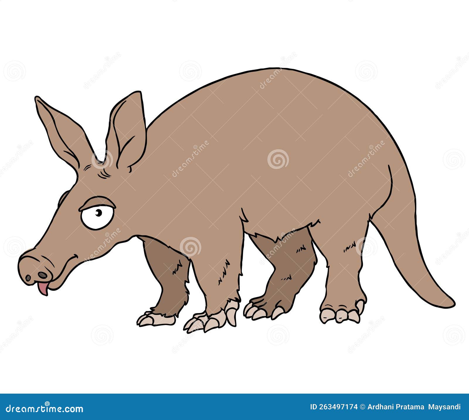 Aardvark Cartoon Vector Illustration | CartoonDealer.com #263497174