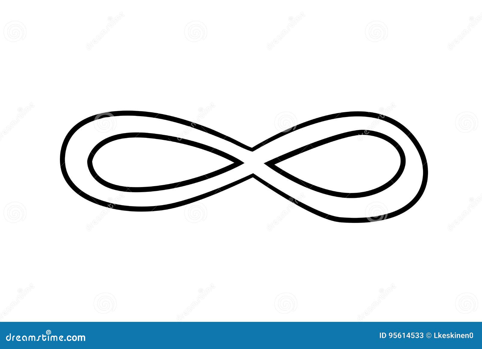 Cartoon image of Infinity stock vector. Illustration of insignia - 95614533