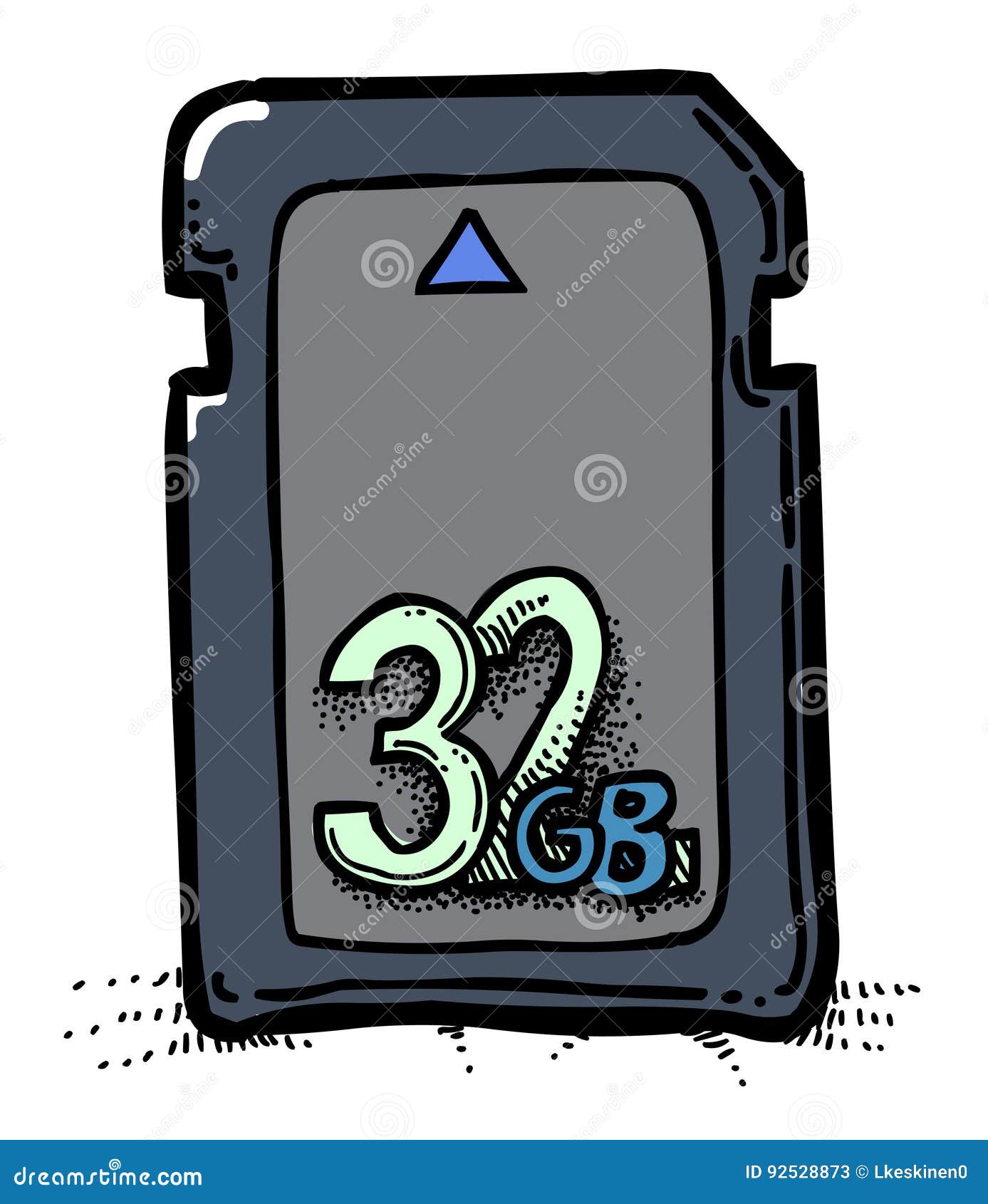 Cartoon Image of Memory Card Stock Vector - Illustration of backup ...