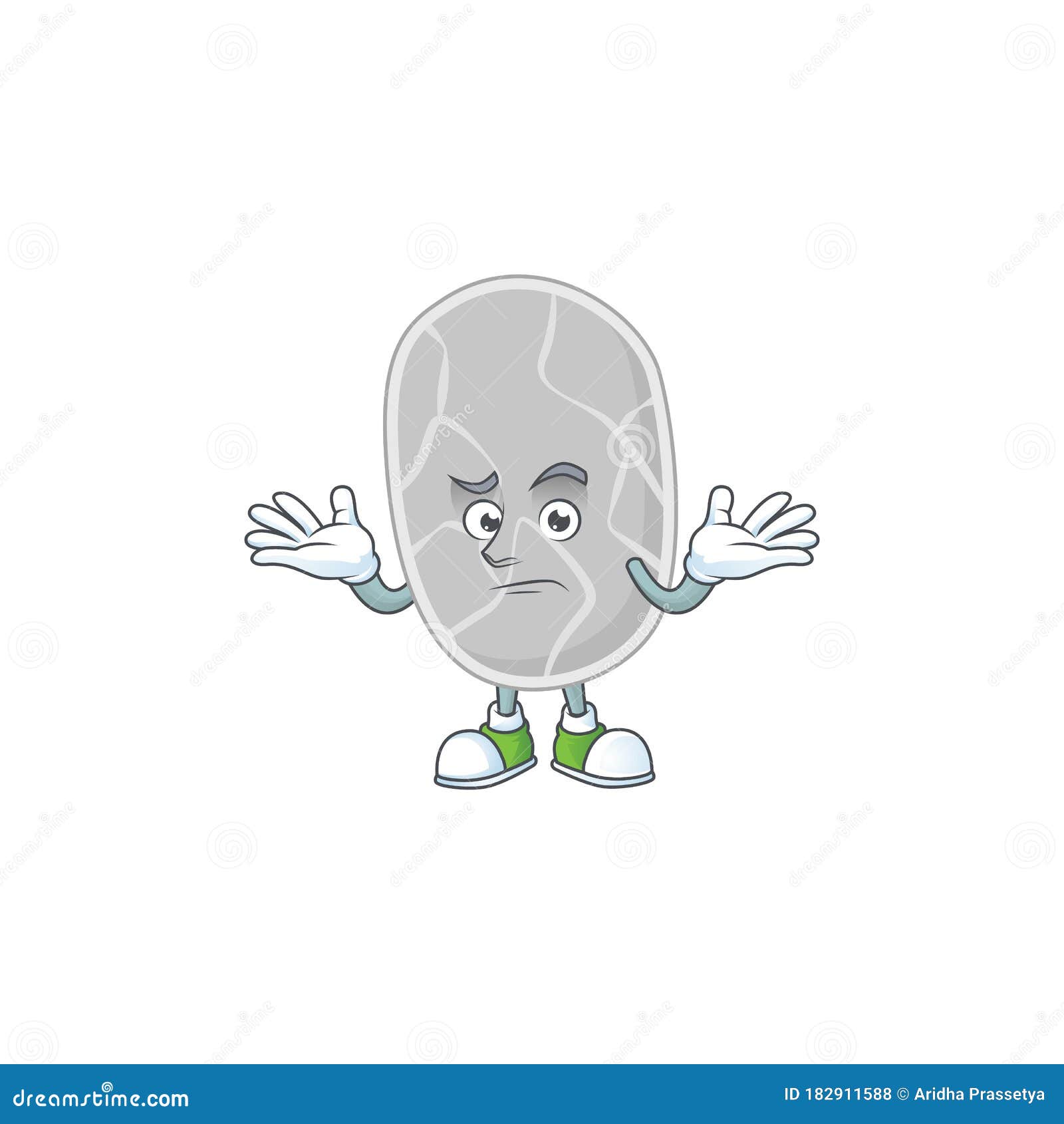 A Cartoon Image of Nitrospirae in Smirking Face Stock Vector ...