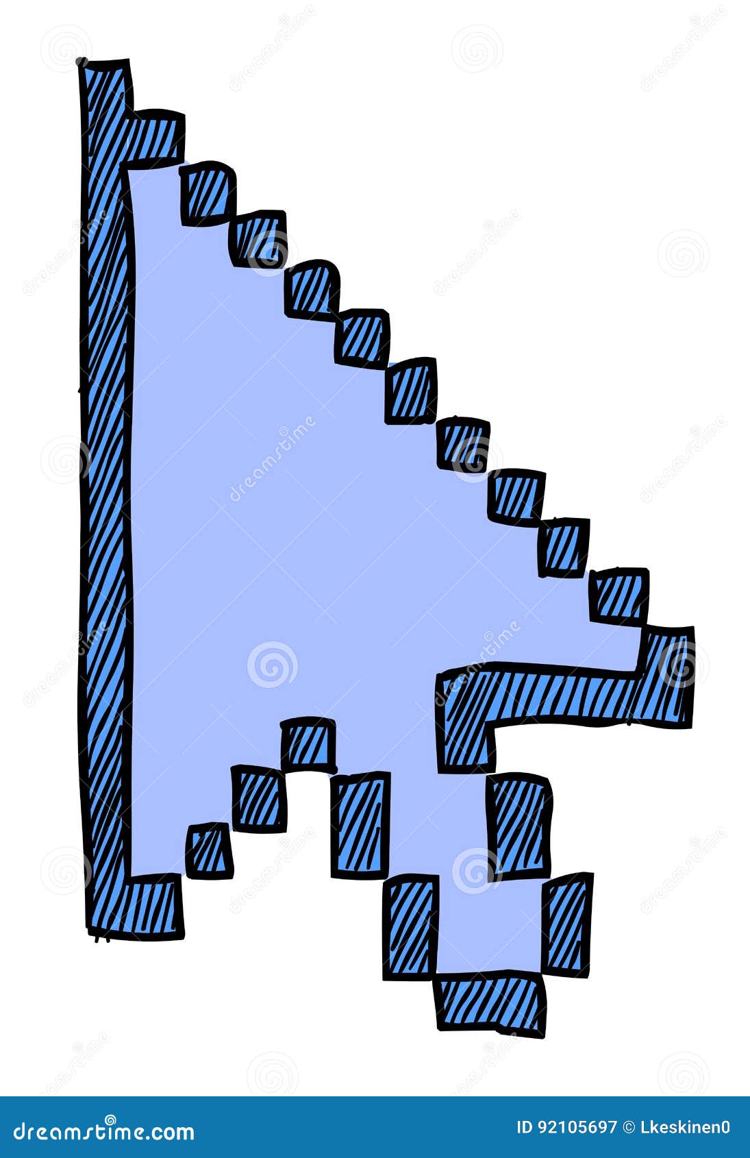 Cartoon Image of Pointer Icon. Cursor Arrow Symbol Stock Vector ...