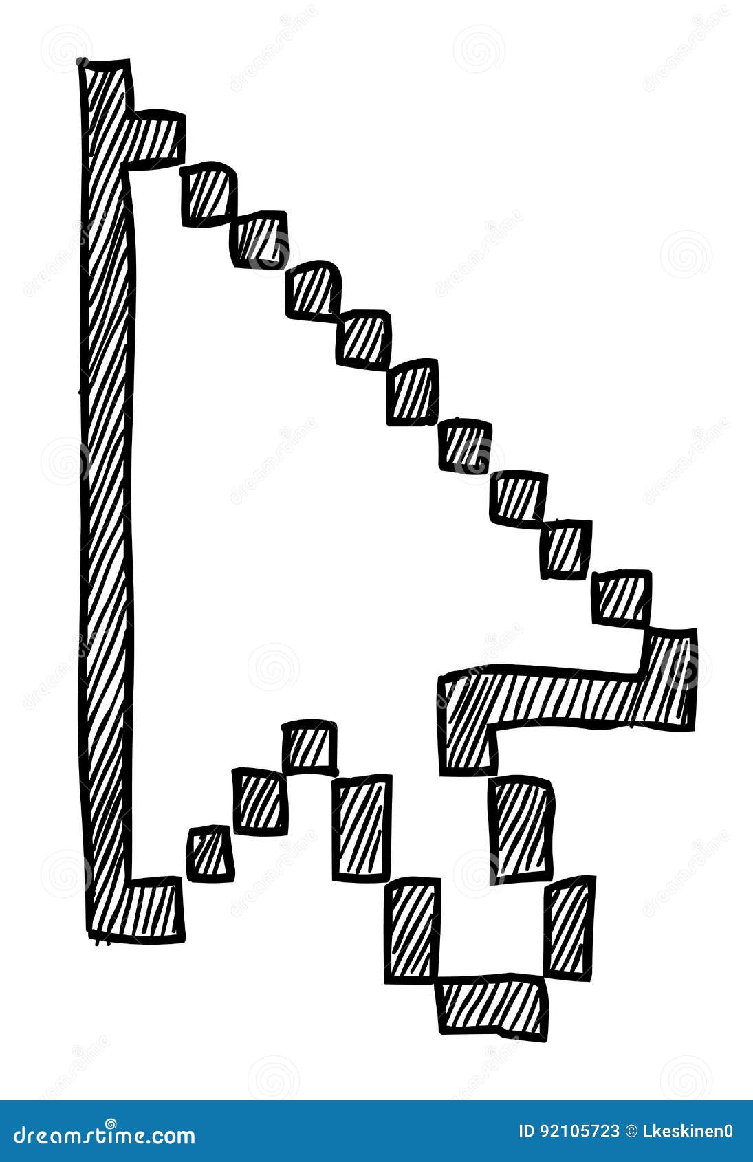 Cartoon Image of Pointer Icon. Cursor Arrow Symbol Stock Vector ...