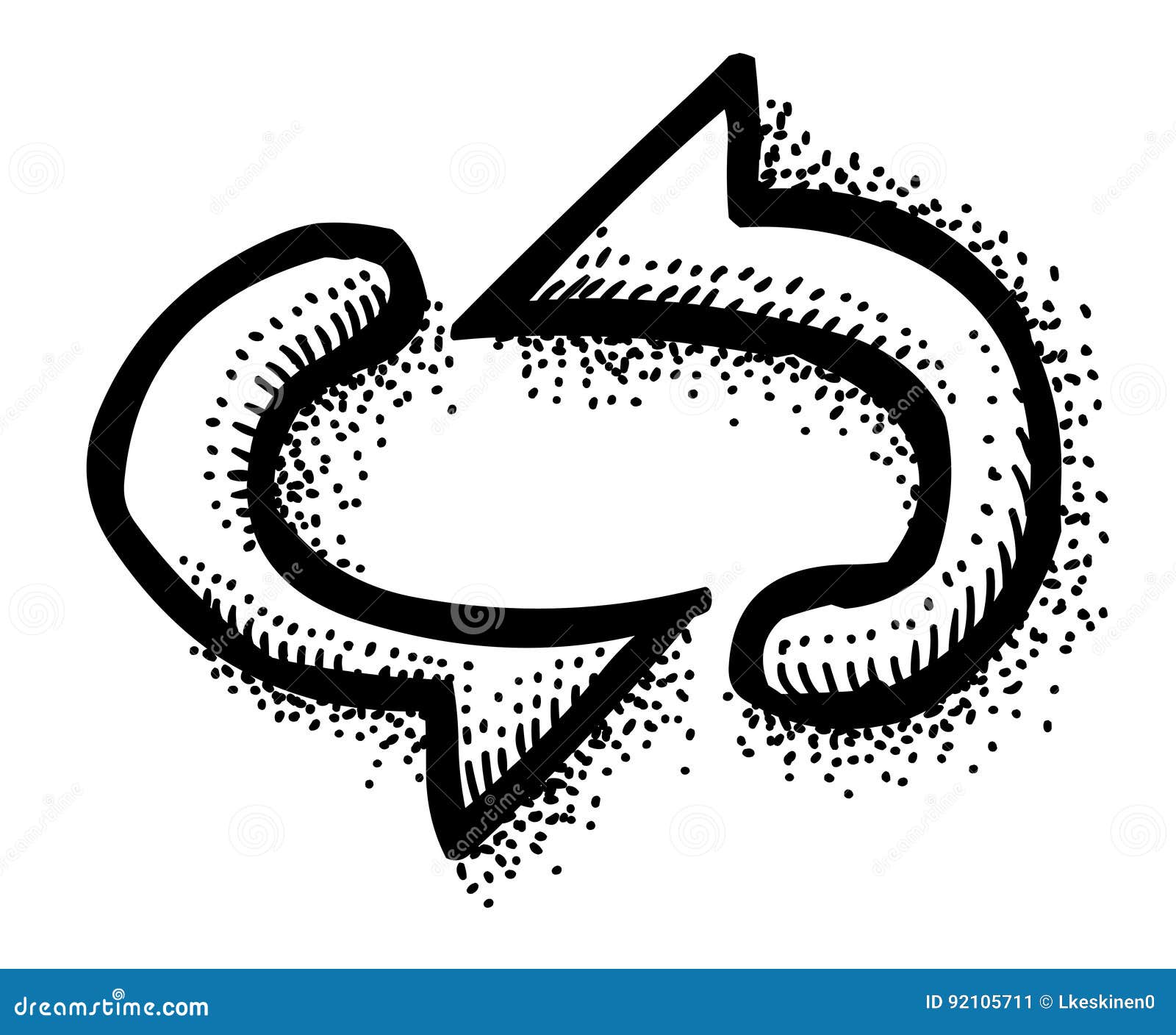Cartoon Image of Repeat Icon Stock Vector - Illustration of randomize ...
