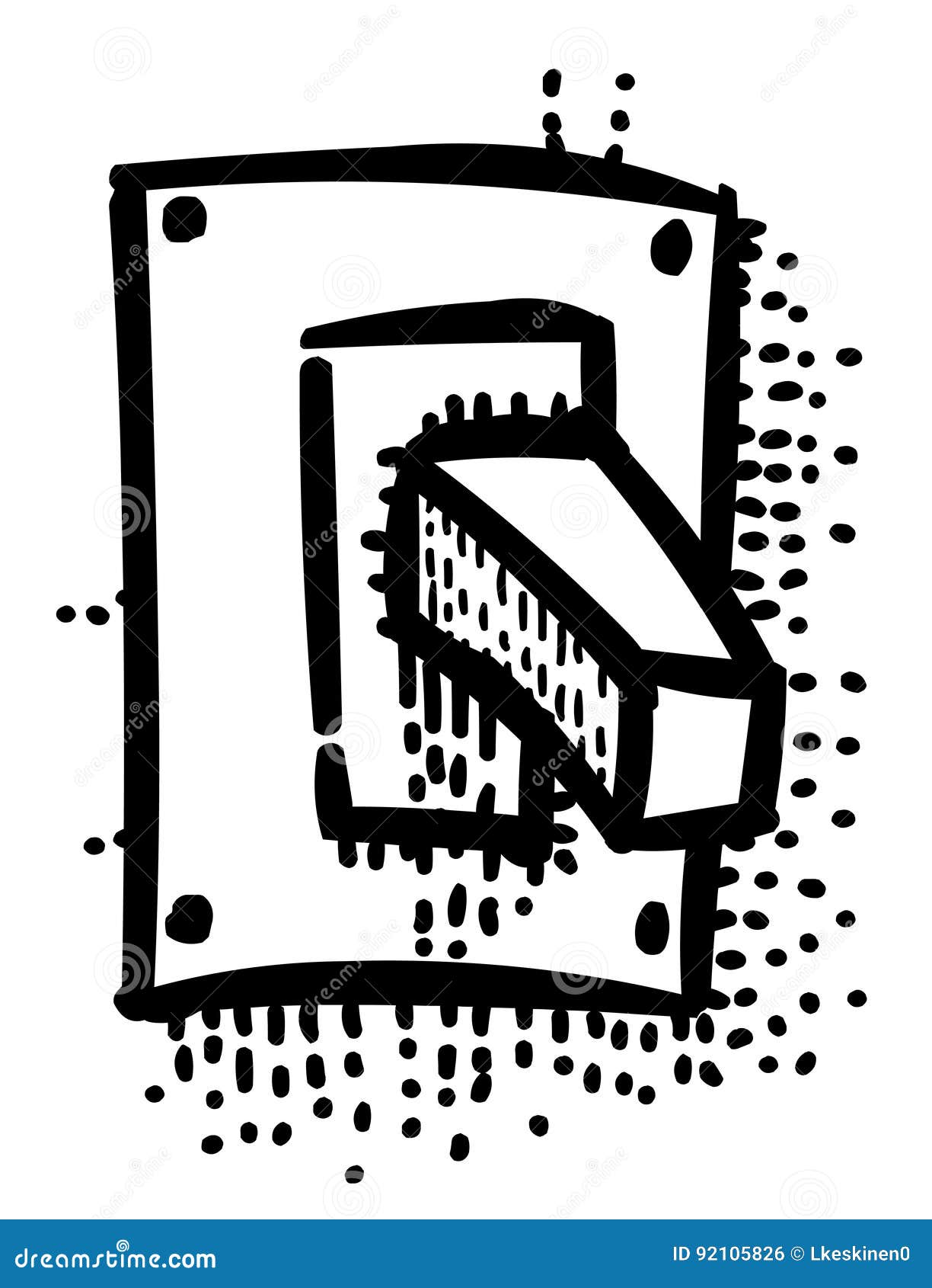 Cartoon Image of Shutdown Icon. on, Off Button Stock Vector ...