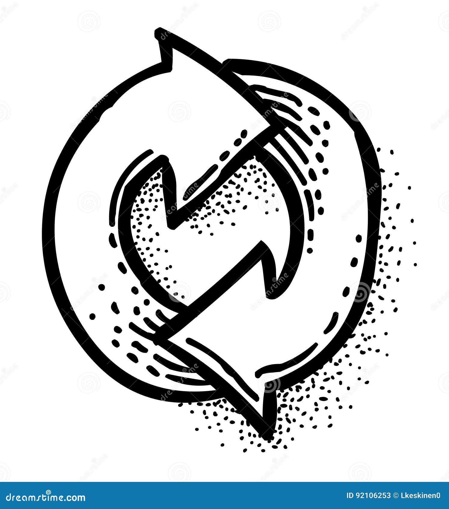 Cartoon Image of Update Icon. Refresh Symbol Stock Vector ...