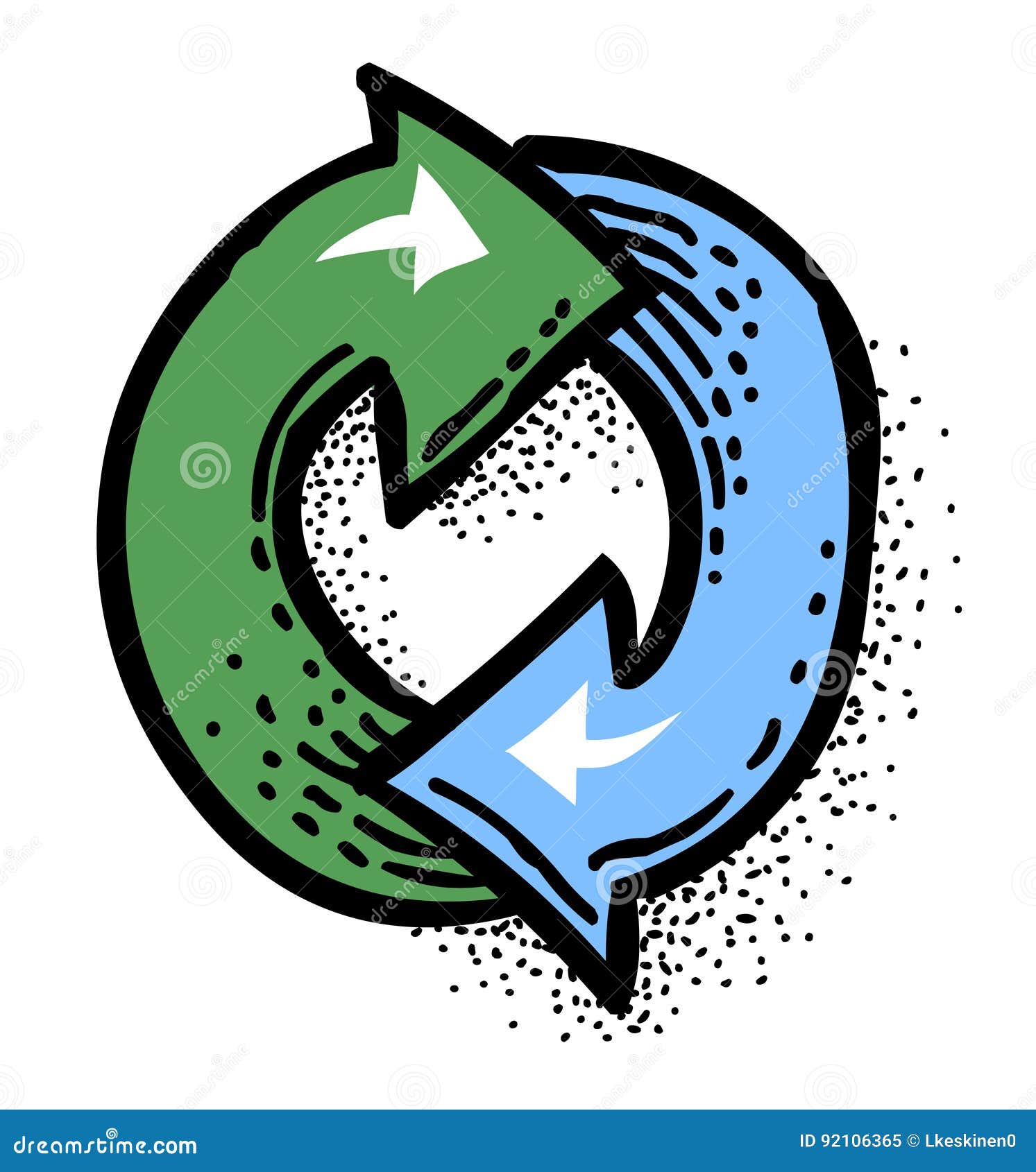 Cartoon Image of Update Icon. Refresh Symbol Stock Vector ...