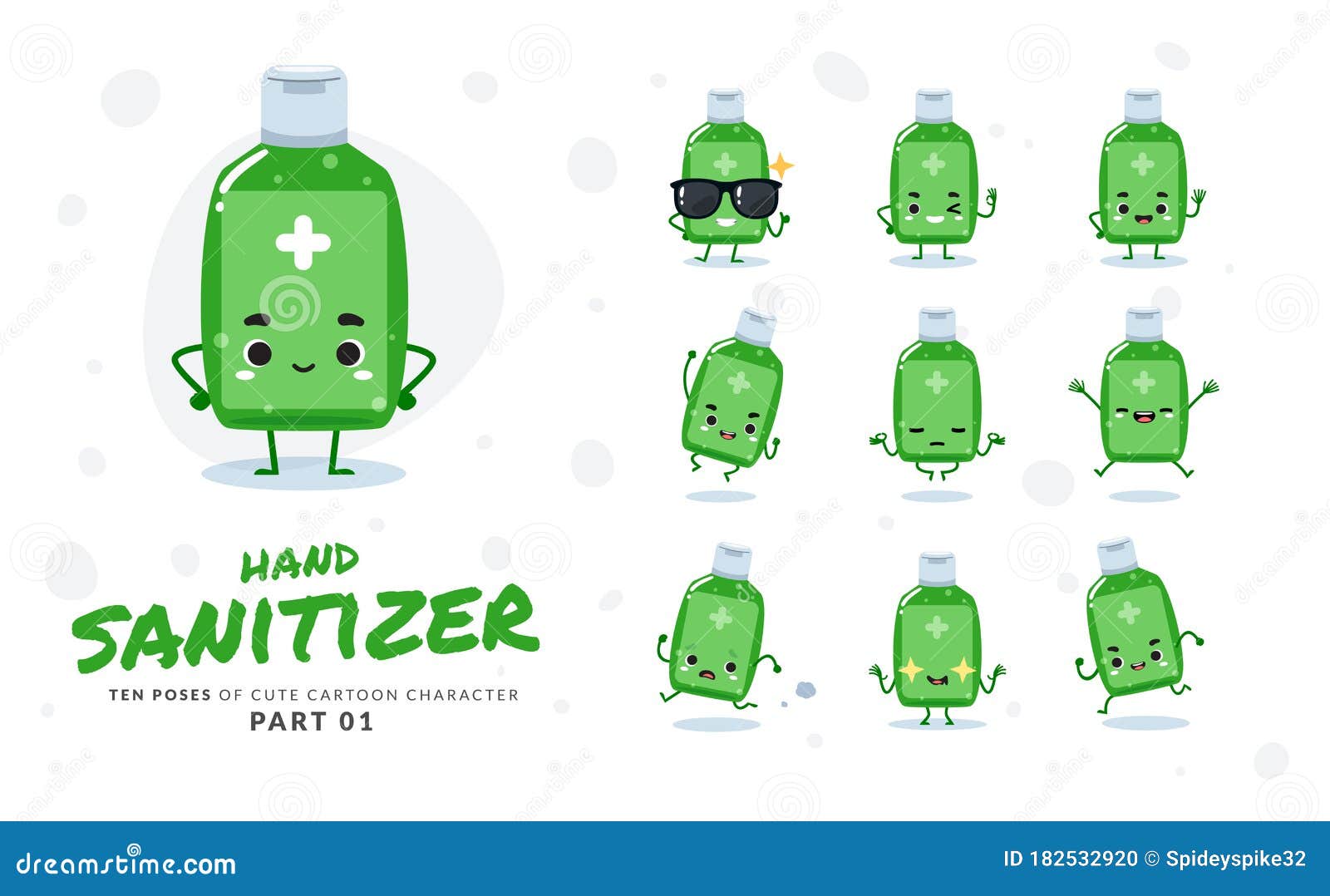 Cartoon Images of Green Soap. First Set Stock Vector - Illustration of ...