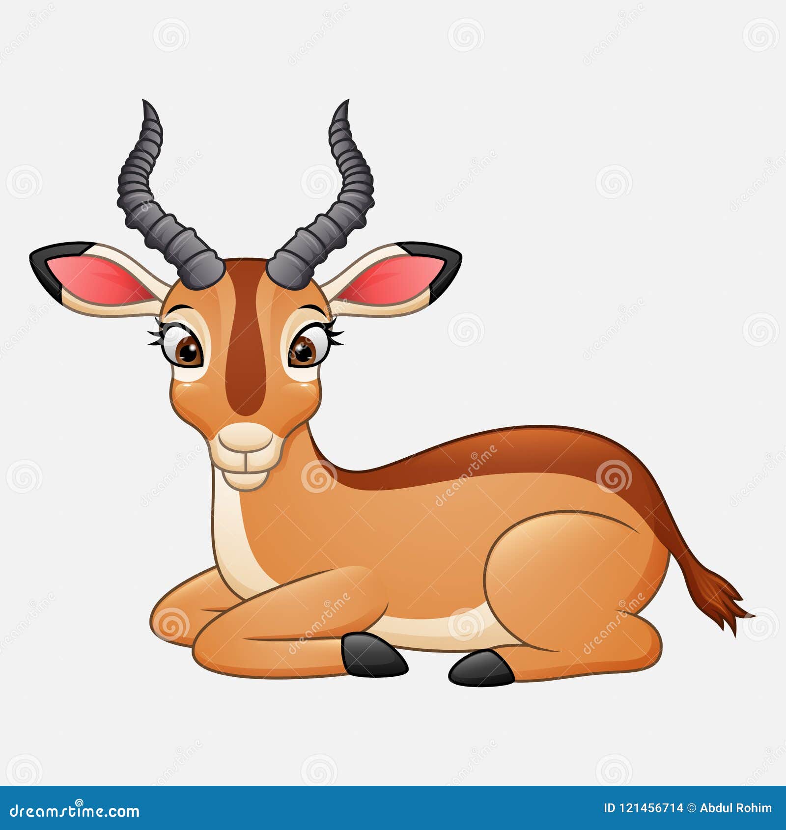 Cartoon Impala Collection Set Royalty-Free Stock Image | CartoonDealer ...