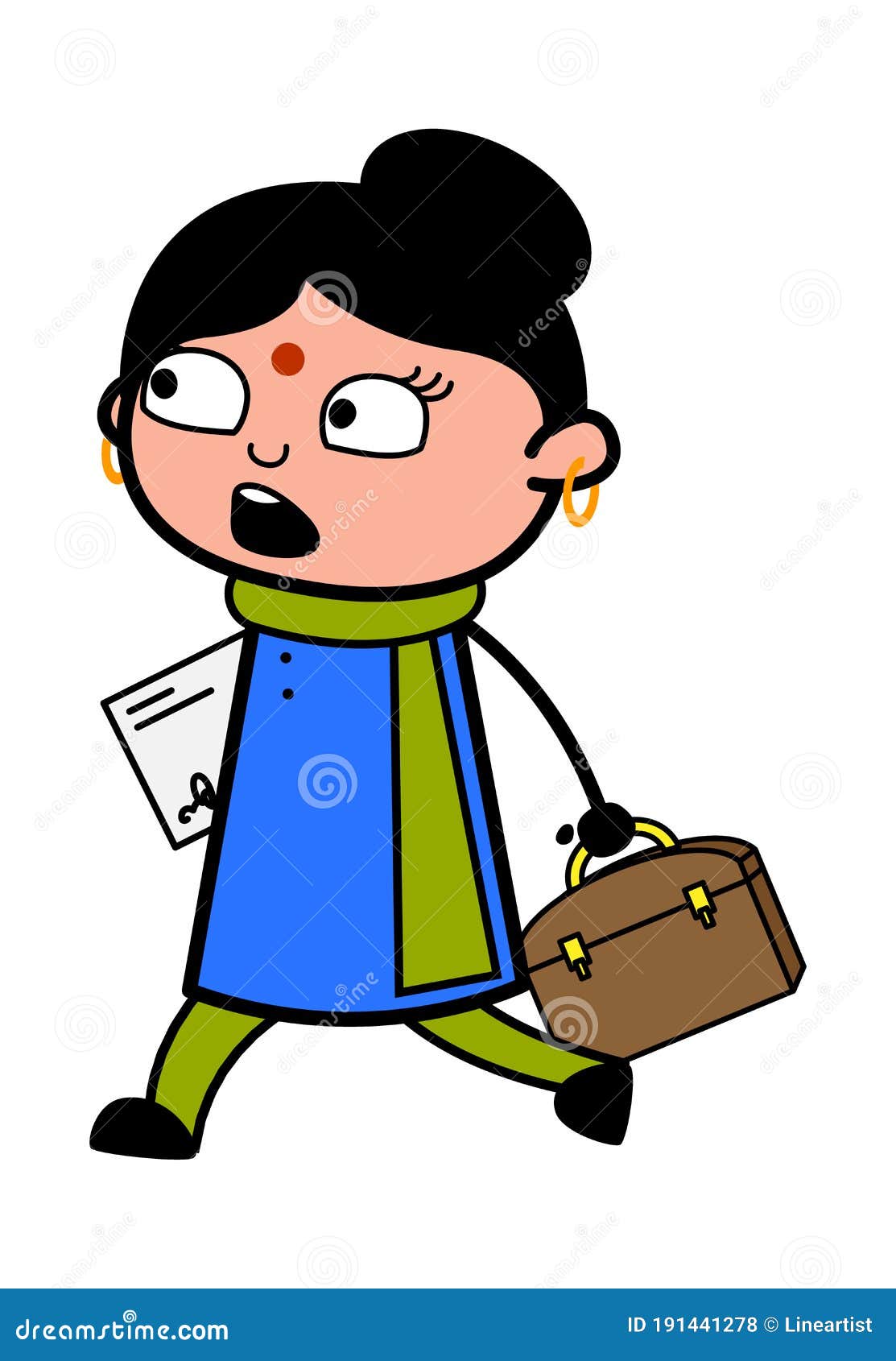 Runner In Indian Tricolor Cartoon Vector | CartoonDealer.com #25936049