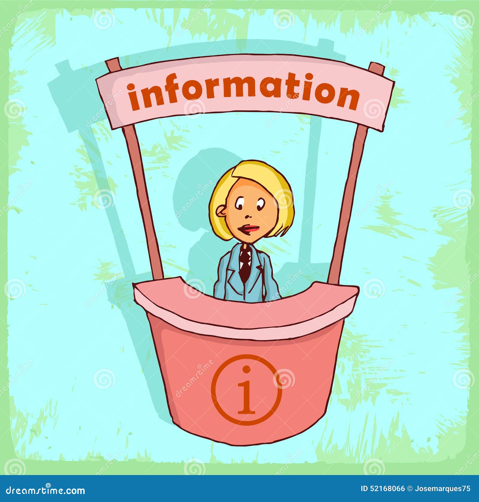 Cartoon Info Illustration , Vector Icon. Stock Vector - Illustration of ...