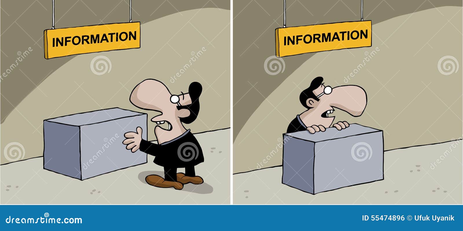 Cartoon about information stock illustration. Illustration of guidance ...