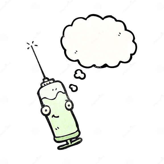 Cartoon injection needle stock vector. Illustration of syringe - 38039206
